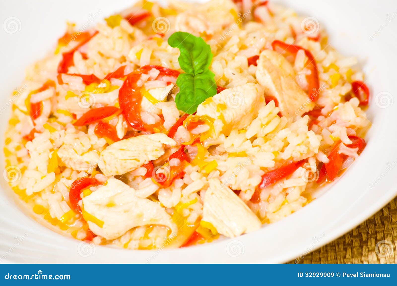 Chicken Breast with Rice and Vegetables Stock Image - Image of cooking ...