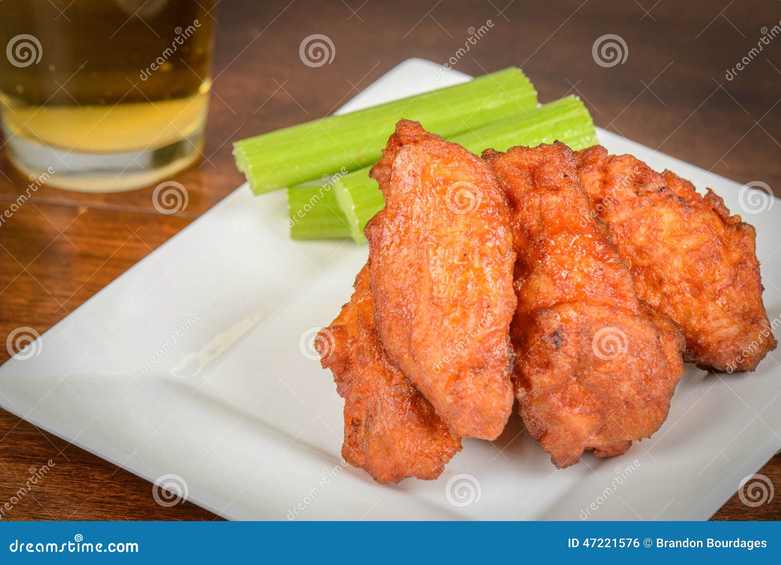 Chicken Buffalo Wings stock photo. Image of food, alcohol - 47221576