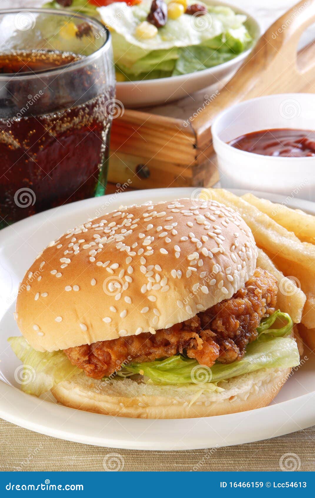 Chicken burger stock image. Image of juicy, isolated - 16466159