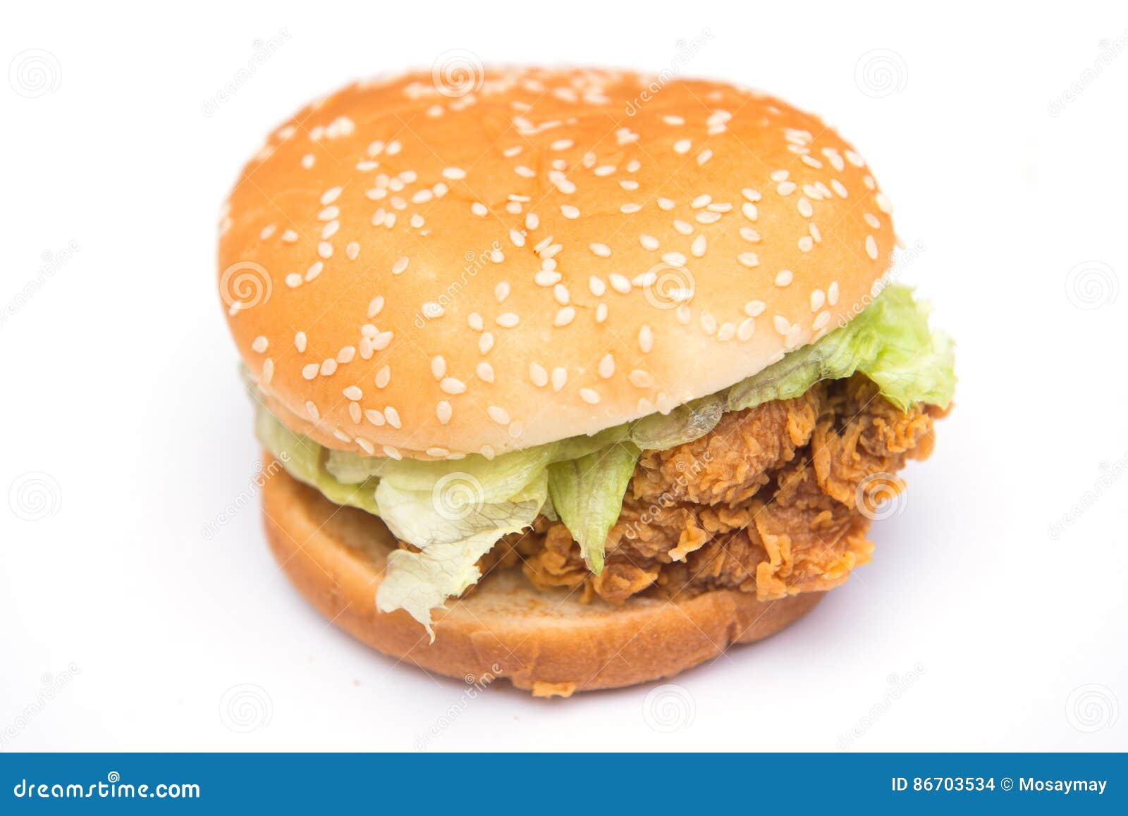 Chicken Burger Fast Food for Eat Stock Photo - Image of lettuce, meat ...