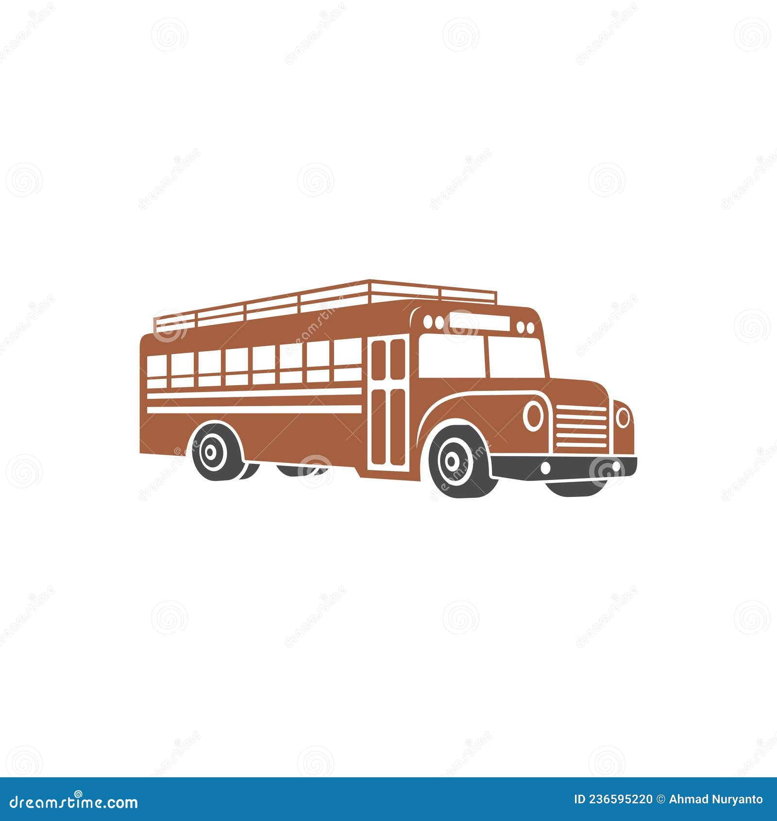 Chicken Bus Perspective View Vector Illustration | CartoonDealer.com ...