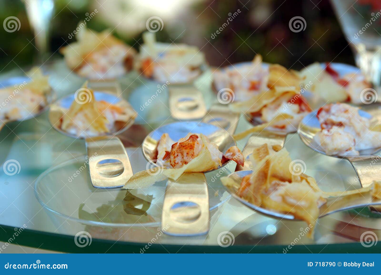 Chicken Canape stock photo. Image of gorumet, spoon, durves - 718790