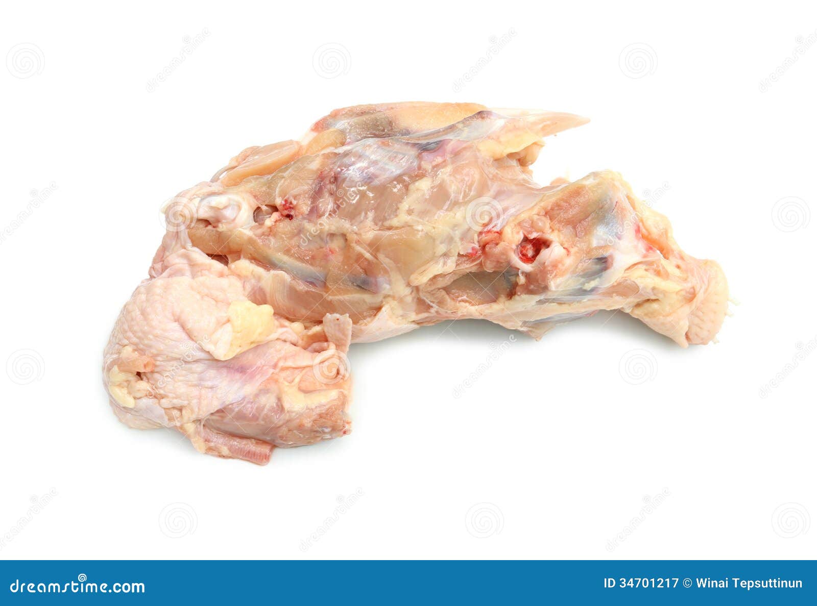 Chicken Carcass Raw Meat Ready For Cooking. Ecological Packaging ...