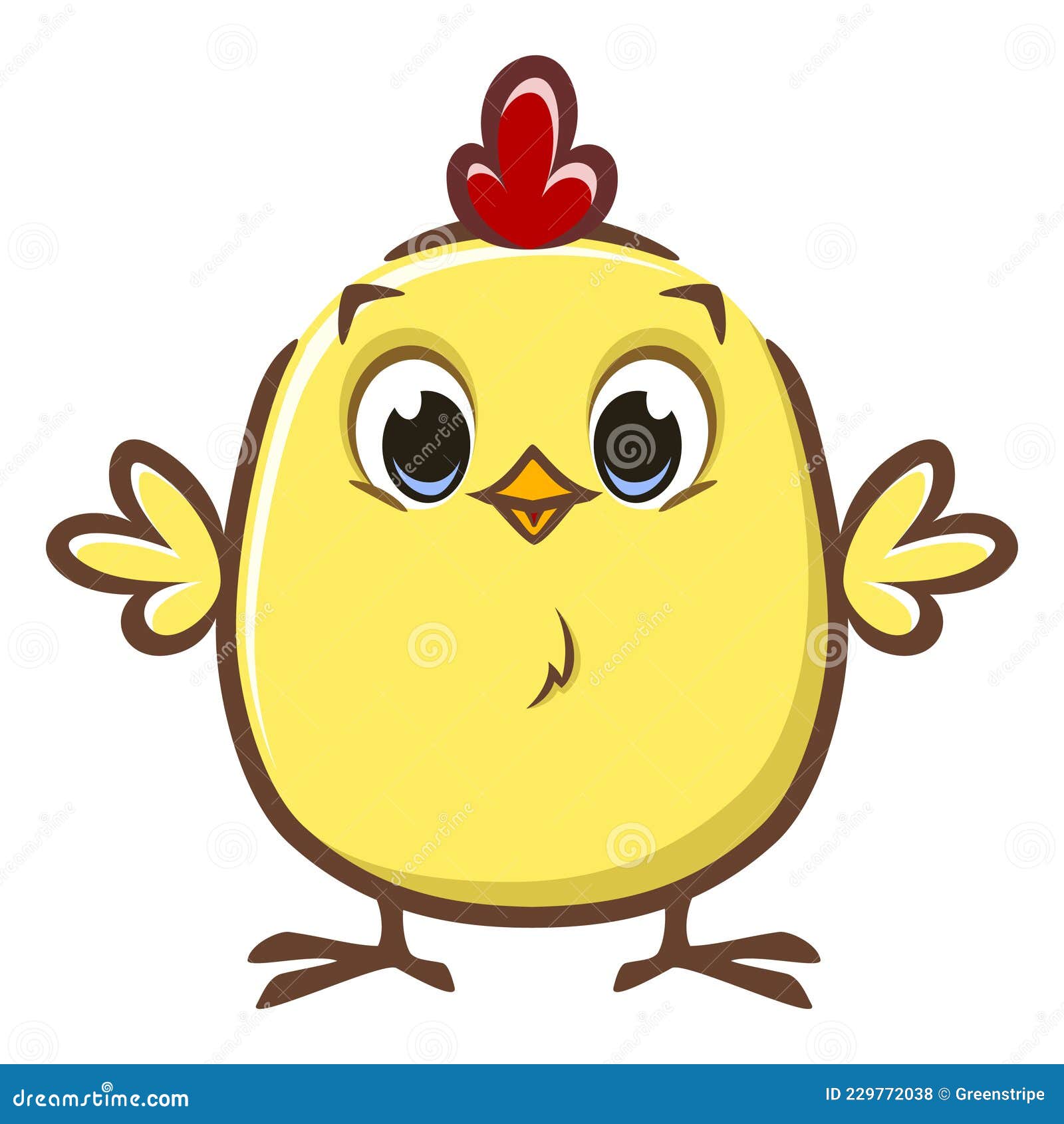 Chicken Cartoon Icon stock vector. Illustration of cartoon - 229772038