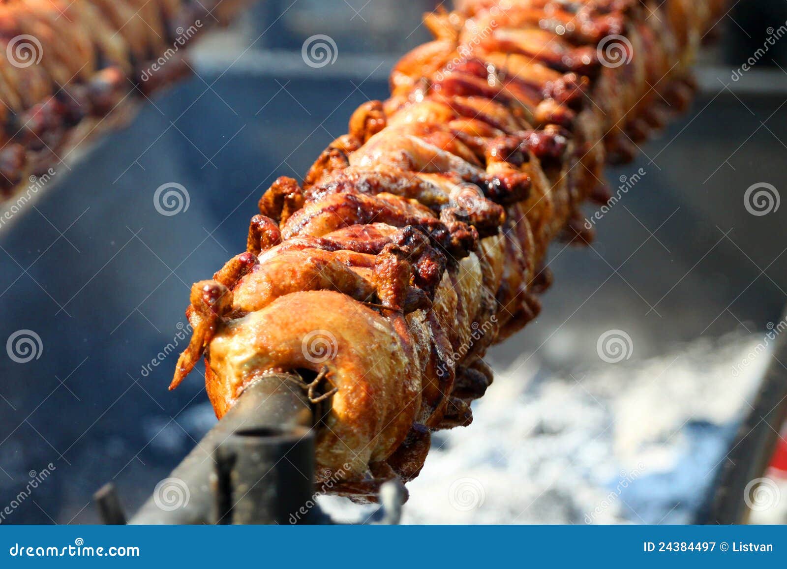 Chicken chain stock image. Image of stick, roasted, delicious - 24384497