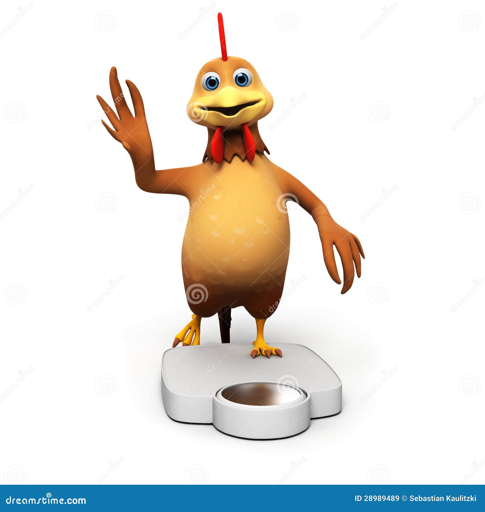 Chicken character stock illustration. Illustration of poultry - 28989489