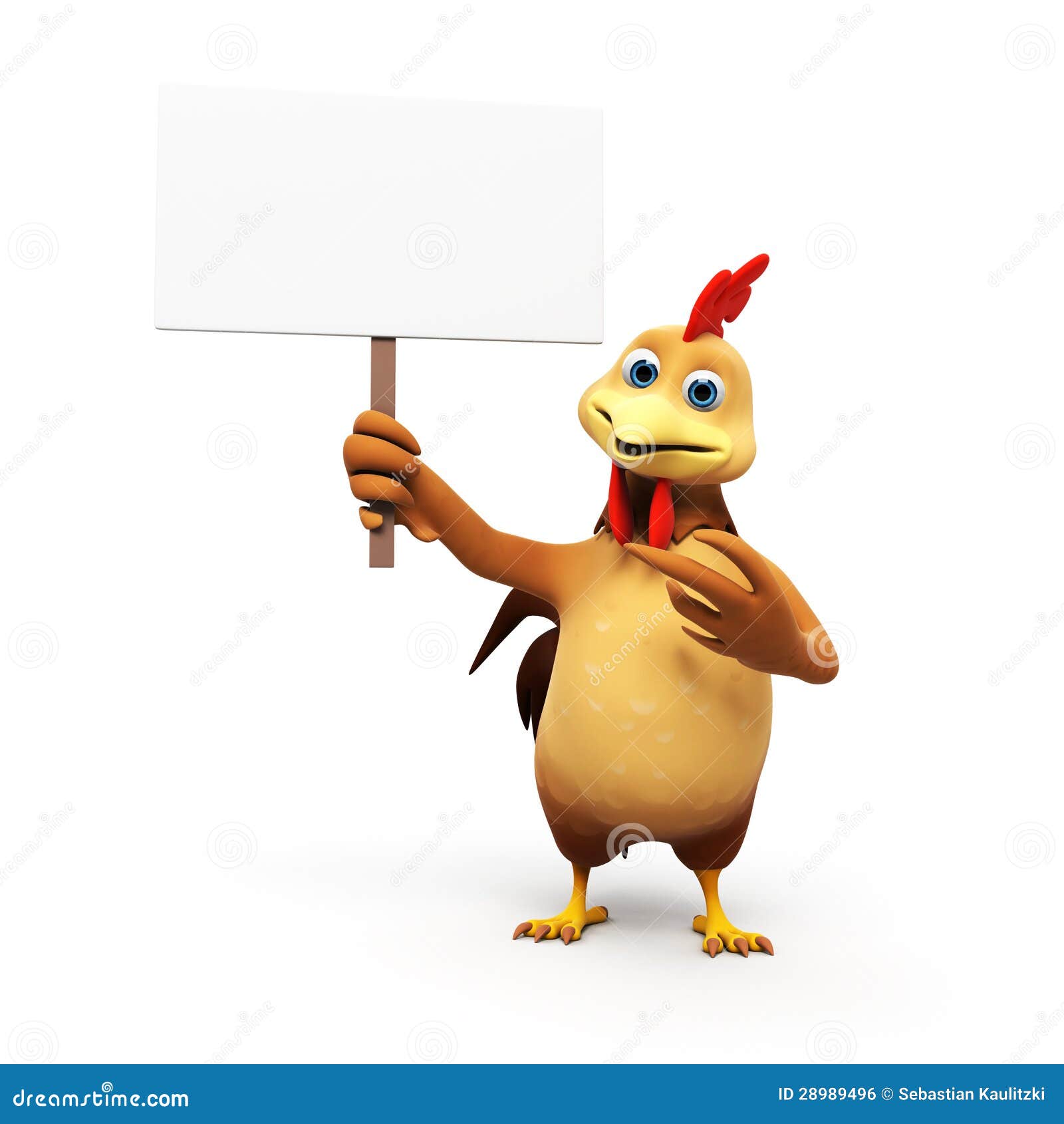 Chicken character stock illustration. Illustration of cartoon - 28989496