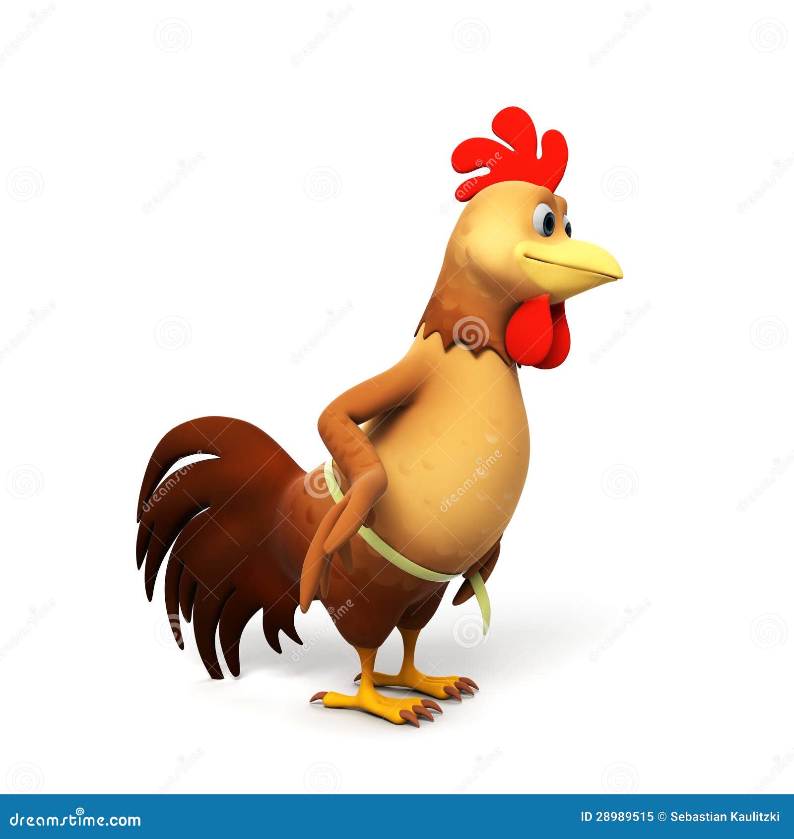 Chicken character stock illustration. Illustration of character - 28989515