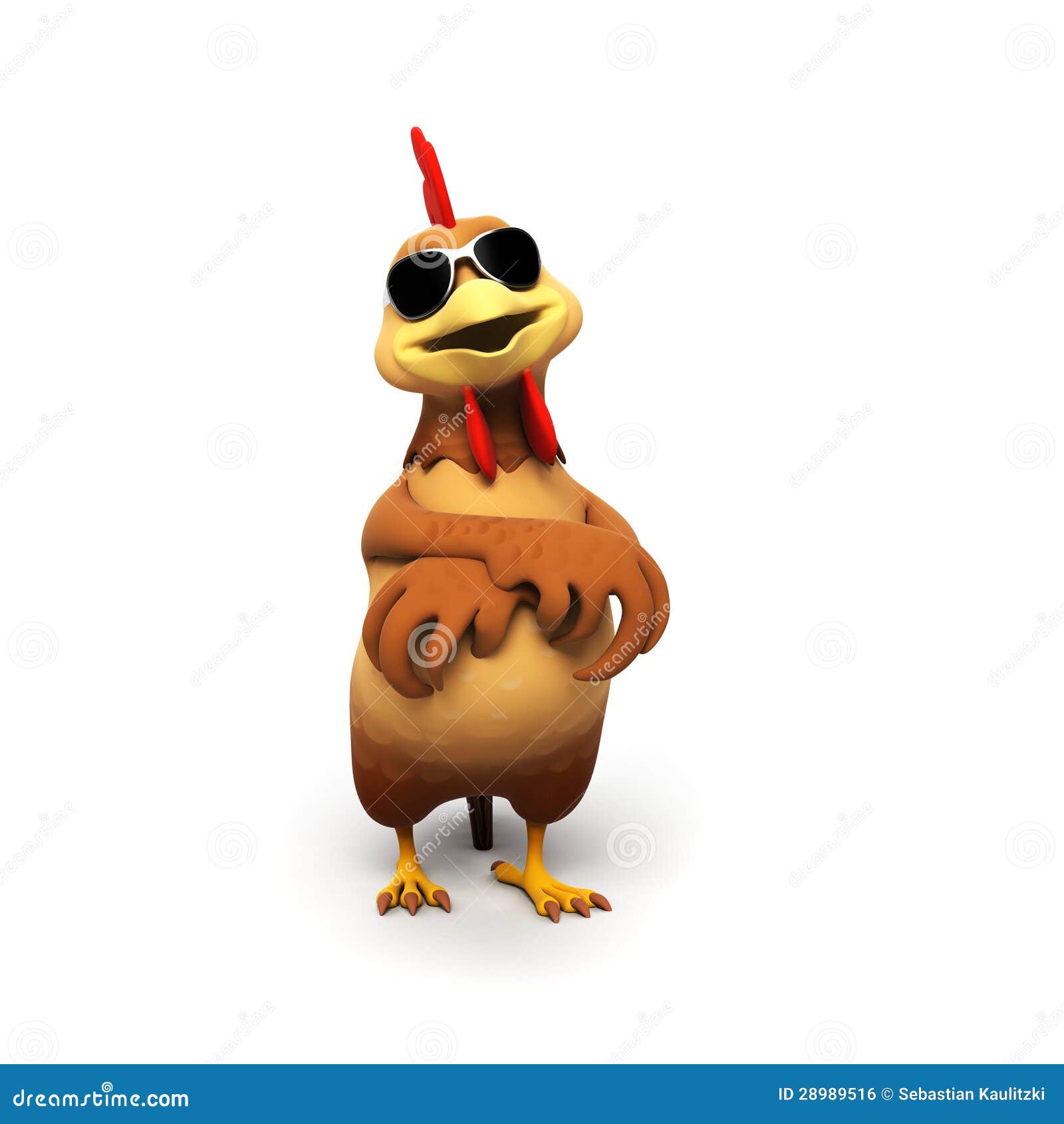 Chicken character stock illustration. Illustration of cartoon - 28989516