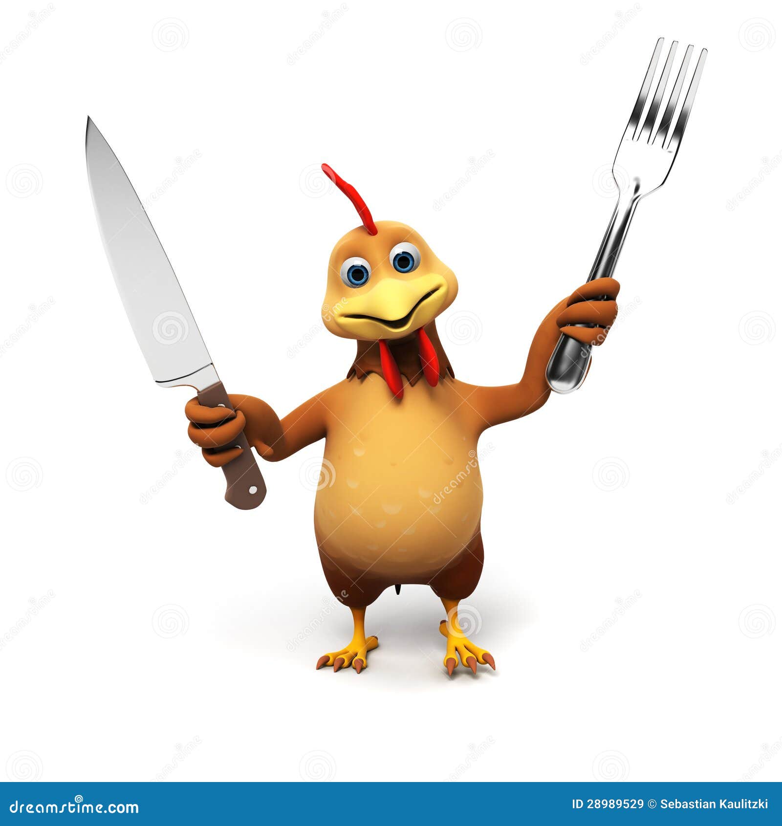 Chicken character stock illustration. Illustration of funny - 28989529