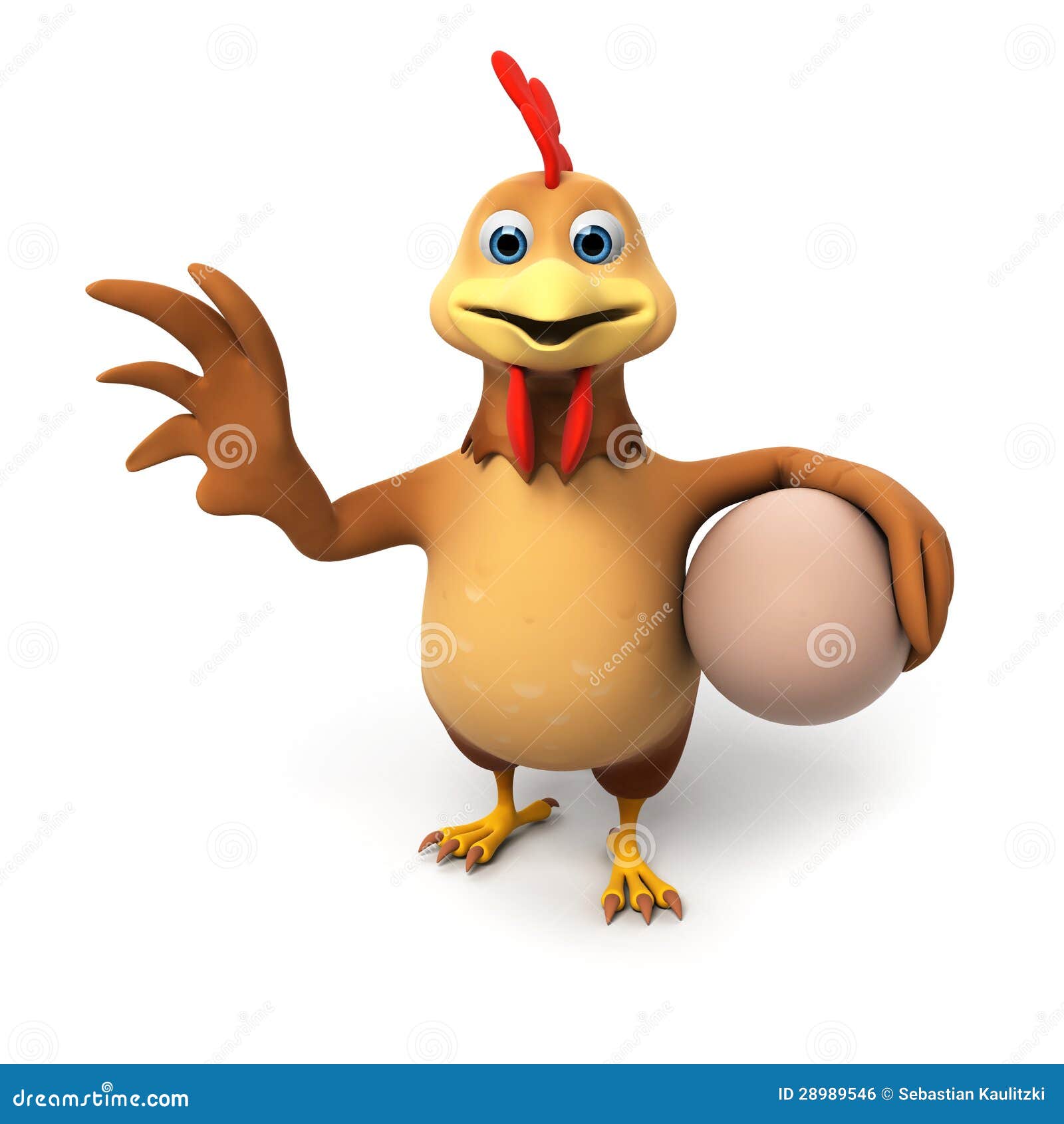 Chicken character stock illustration. Illustration of toon - 28989546