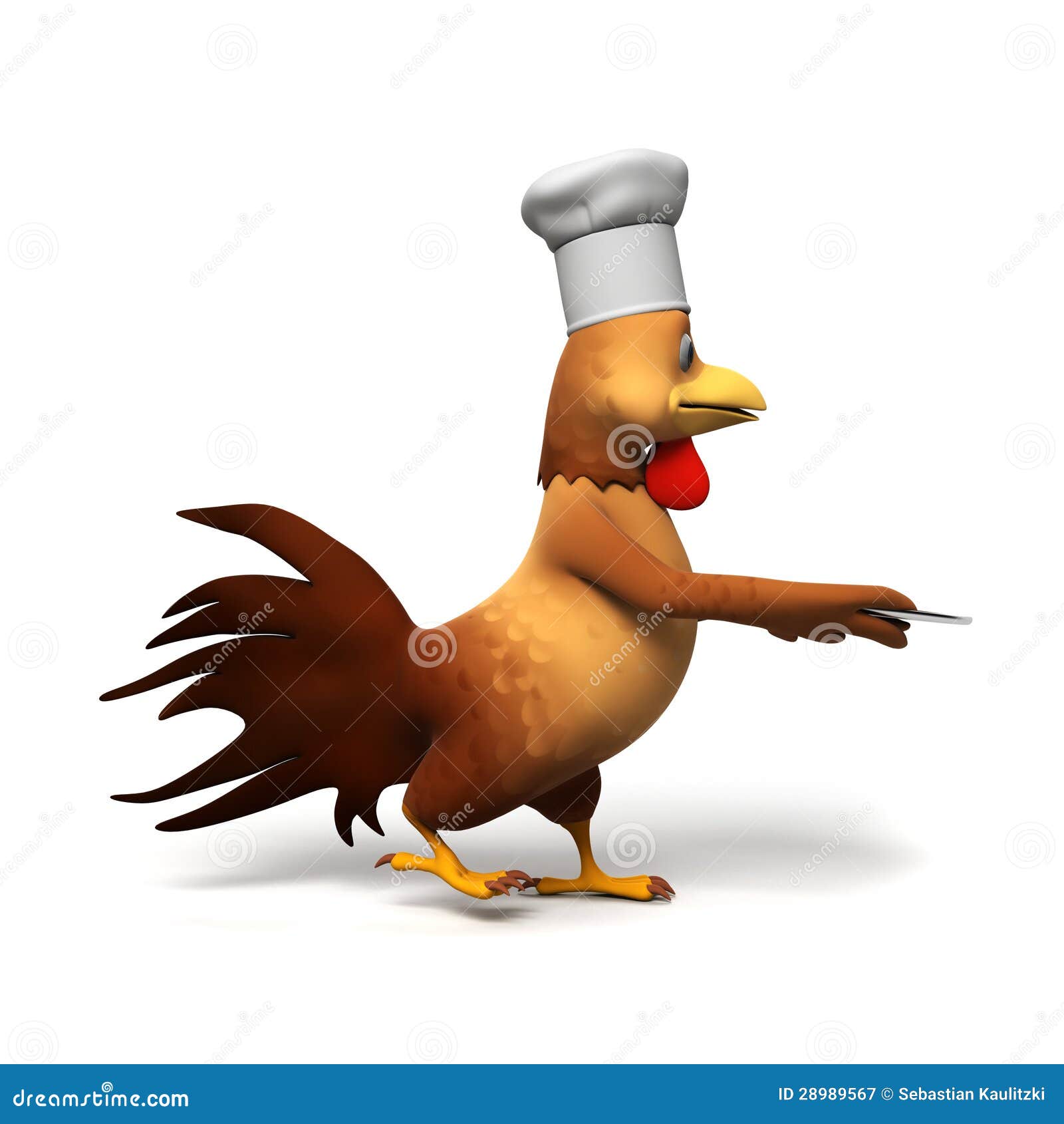 Chicken character stock illustration. Illustration of cartoon - 28989567