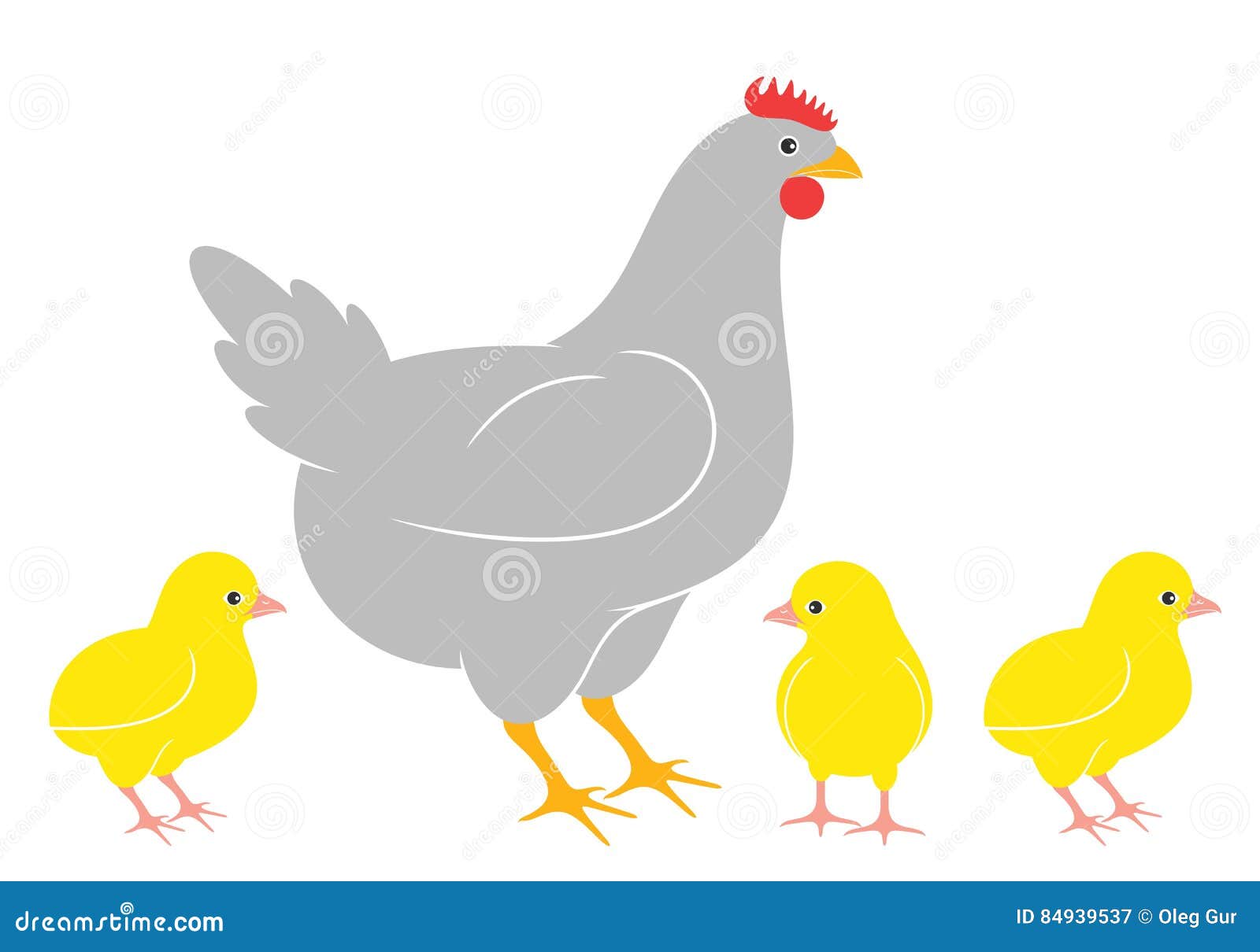 Chicken. Chick stock vector. Illustration of animal, children - 84939537