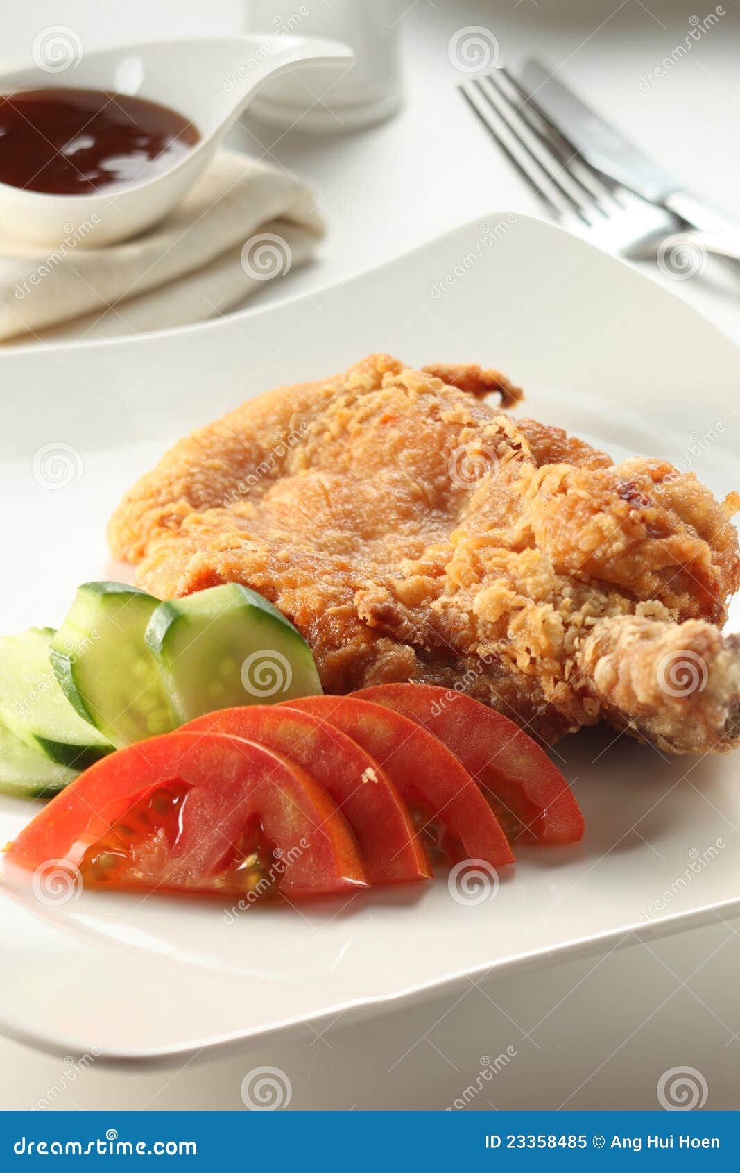 Chicken chop stock image. Image of prepared, western - 23358485