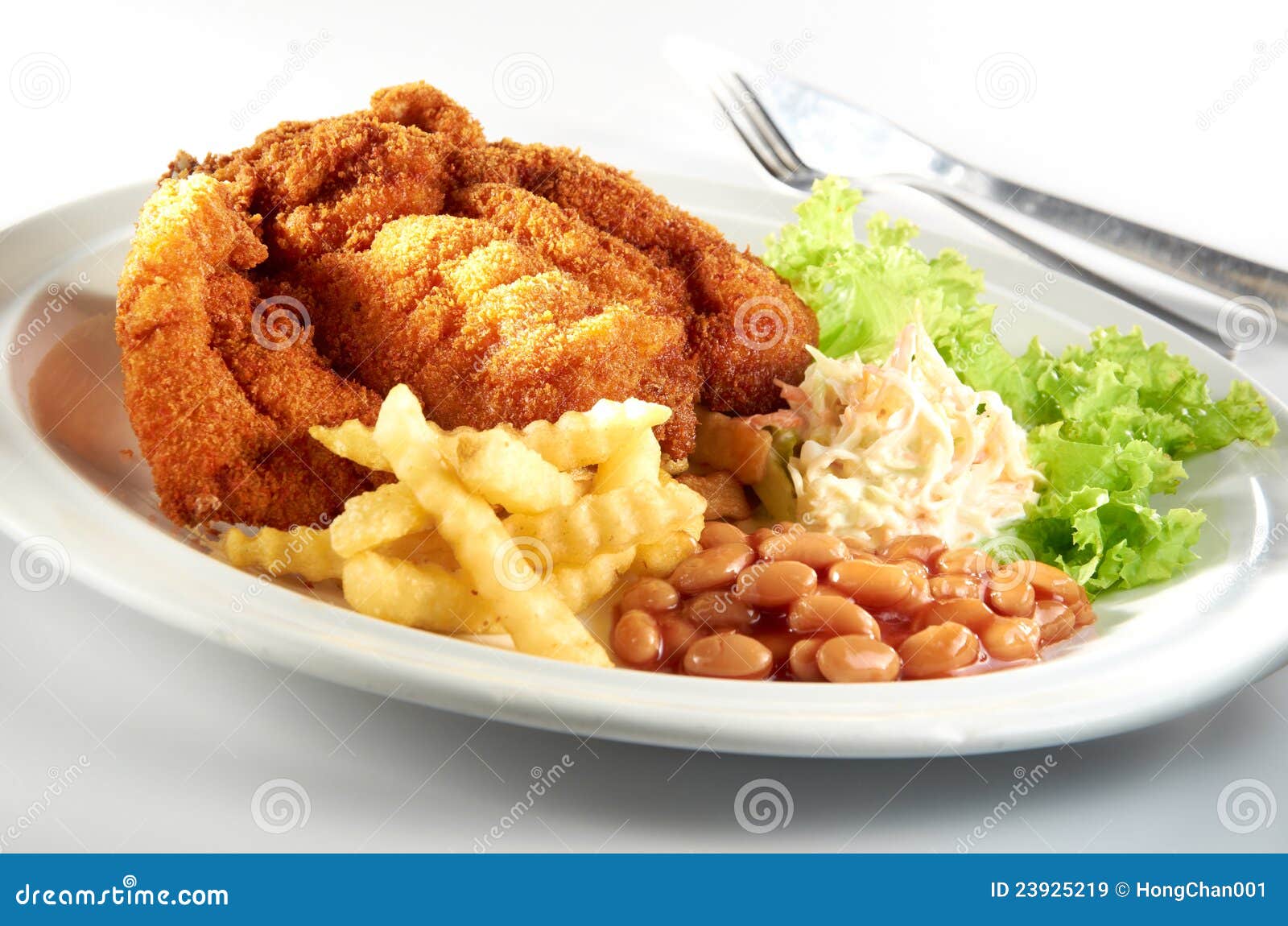 Chicken Chop stock image. Image of foods, garnish, lettuce - 23925219