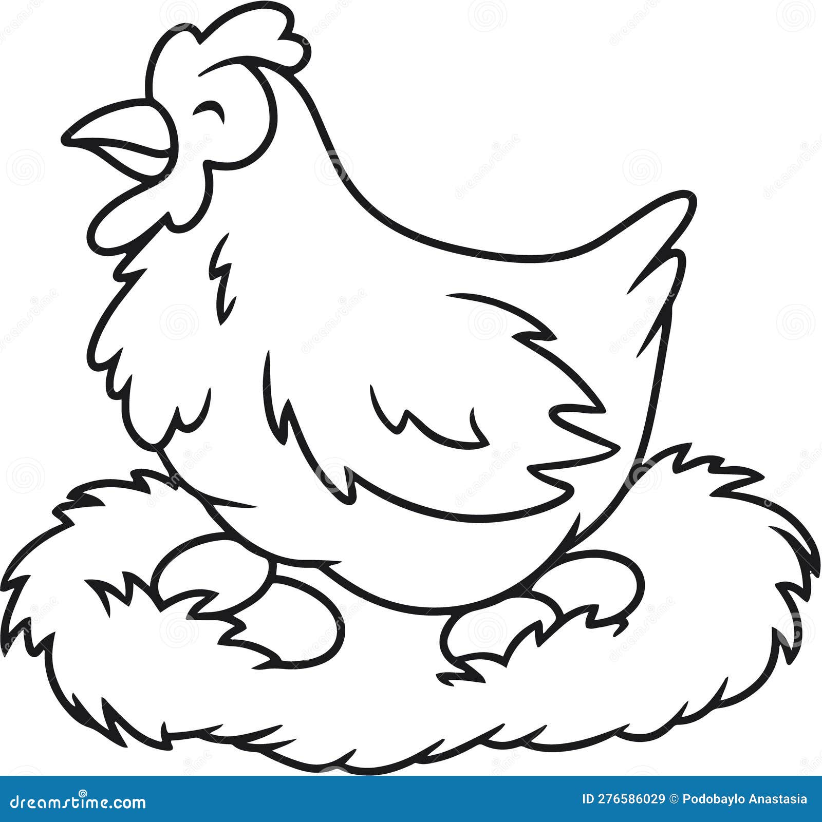 Chicken Clipart Vector stock vector. Illustration of vector - 276586029