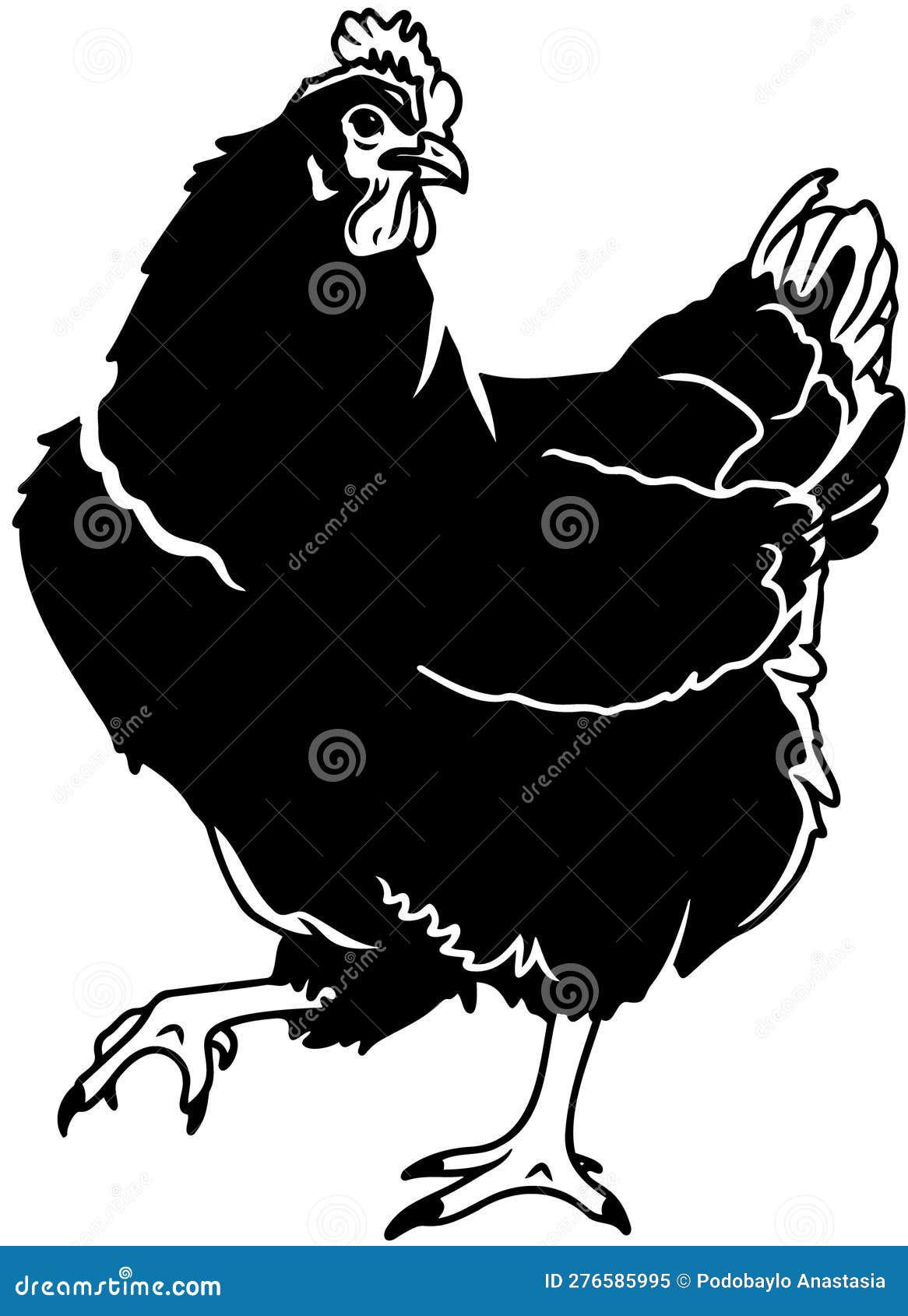 Chicken Clipart Vector stock vector. Illustration of 2000 - 276585995
