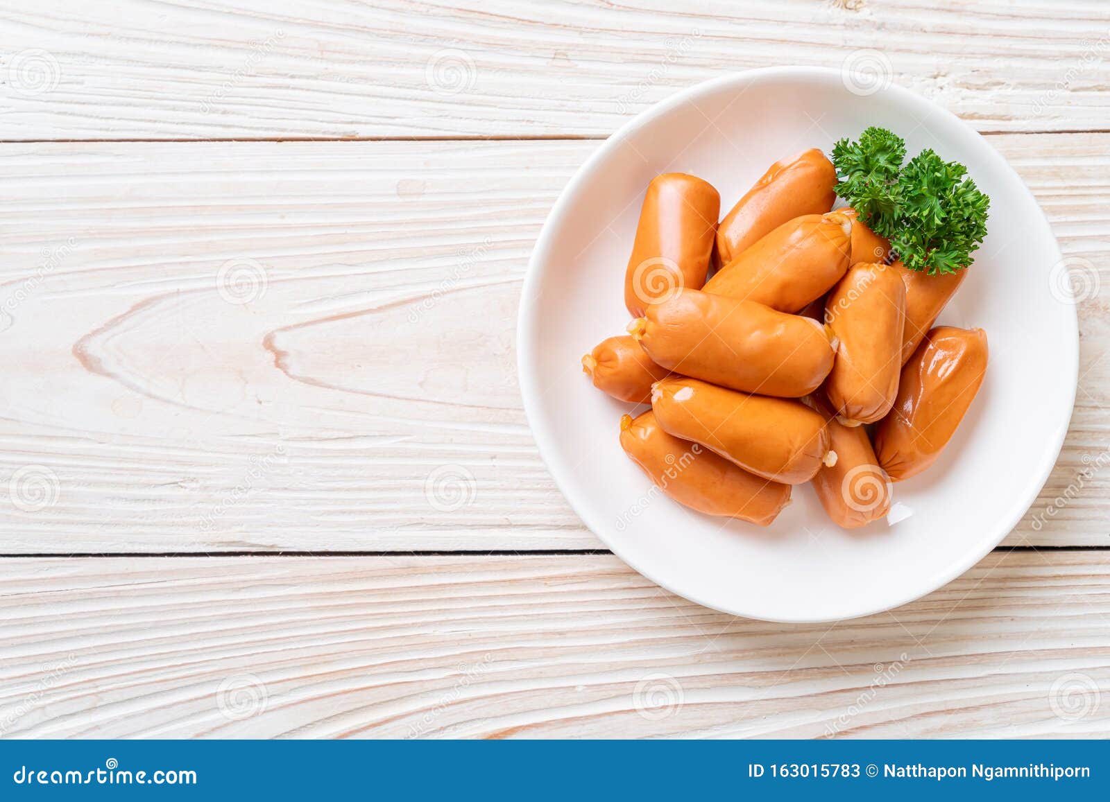 Chicken Cocktail Sausage stock image. Image of shot - 163015783