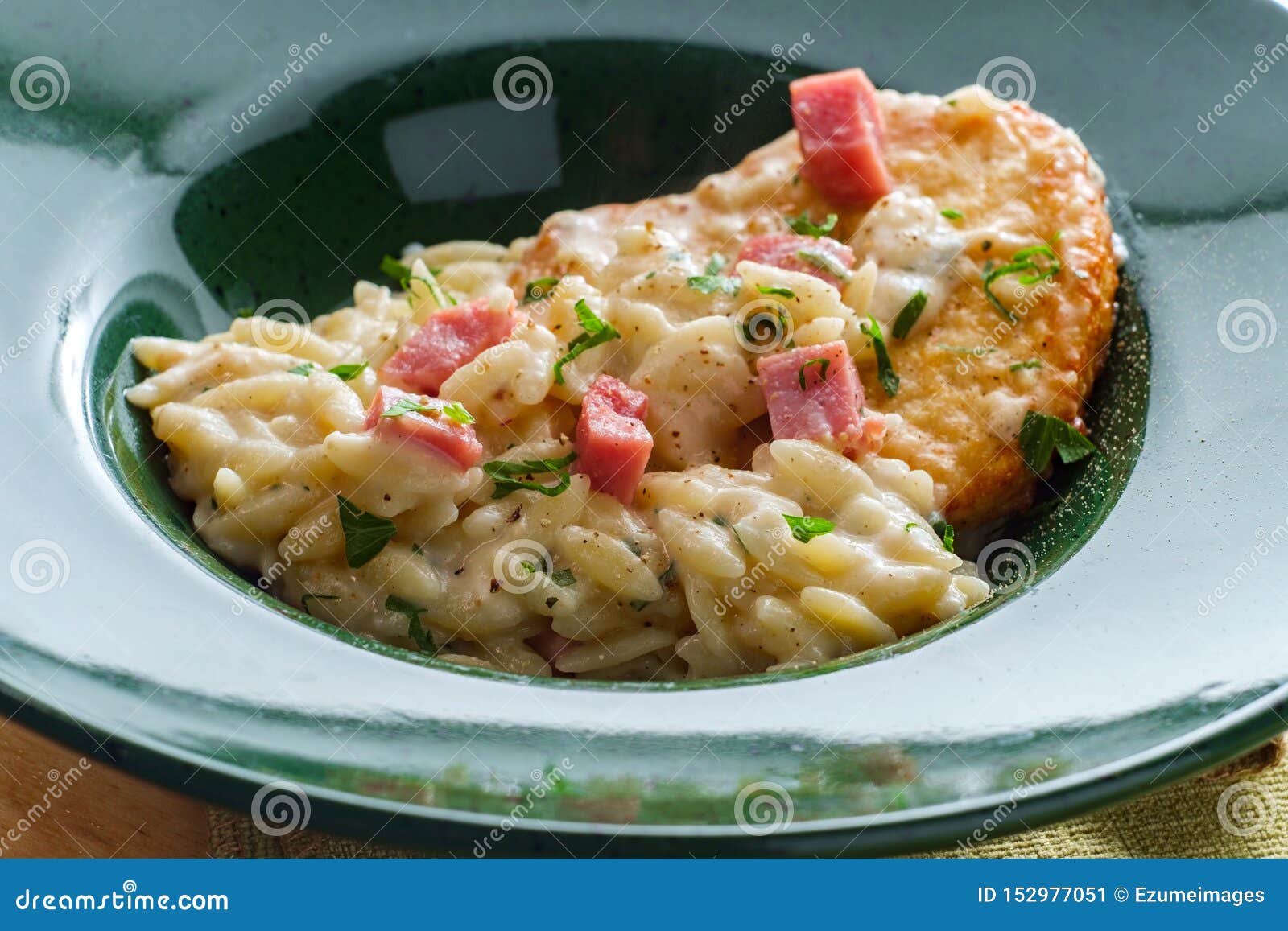 Chicken Cordon Bleu Risotto Stock Image - Image of cheese, meat: 152977051