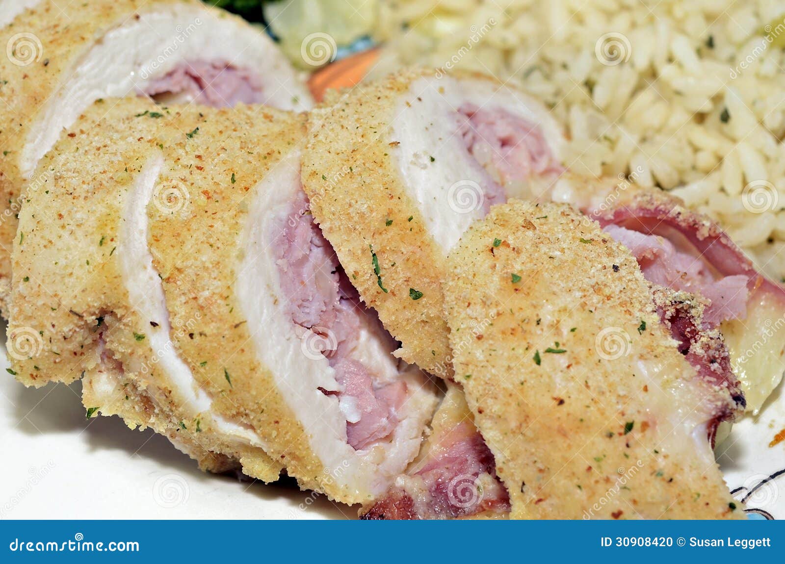 Chicken Cordon Blue stock photo. Image of lunch, gourmet - 30908420