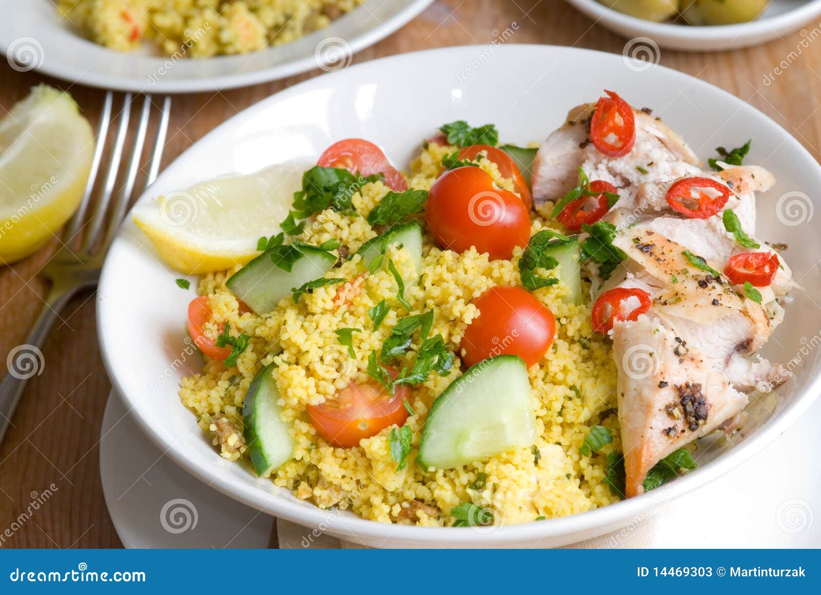 Chicken and cous-cous stock image. Image of moroccan - 14469303