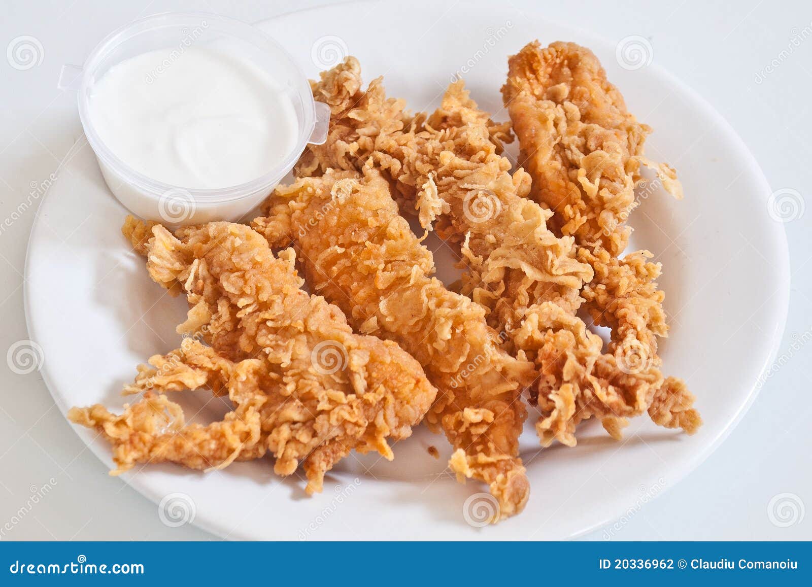 Chicken crispy strips stock photo. Image of dish, dressing - 20336962