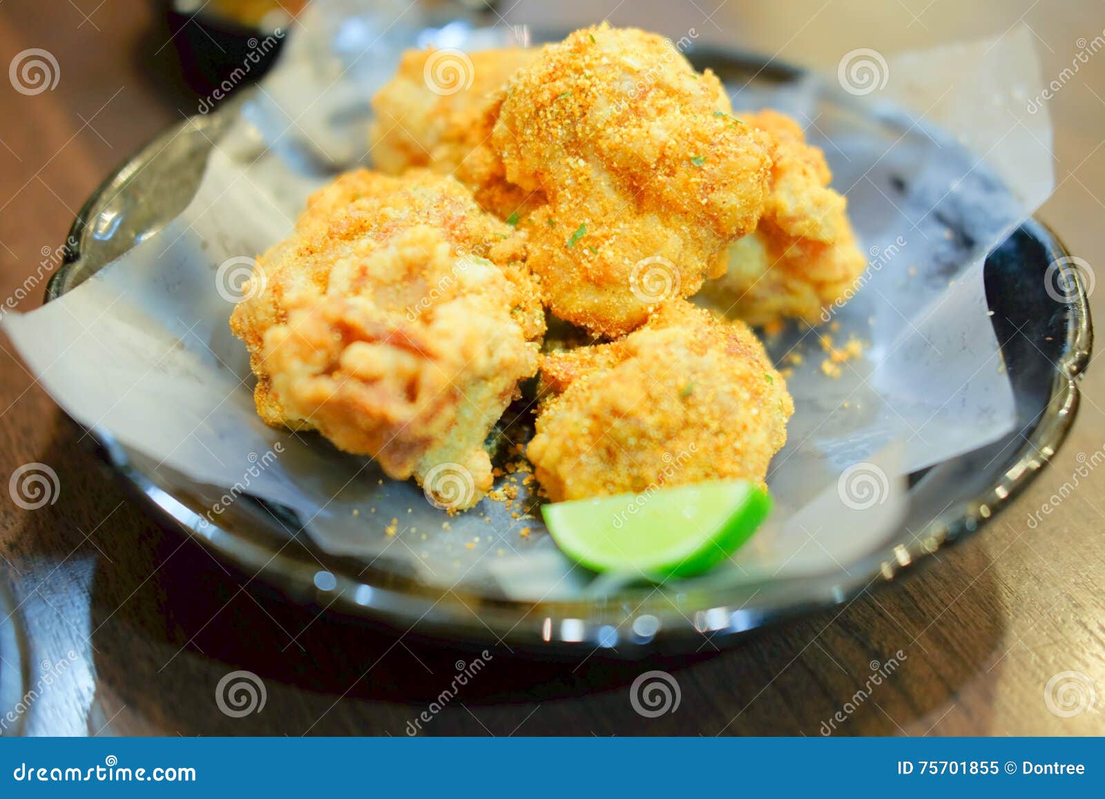 Chicken cubes fried crispy stock image. Image of dinner - 75701855