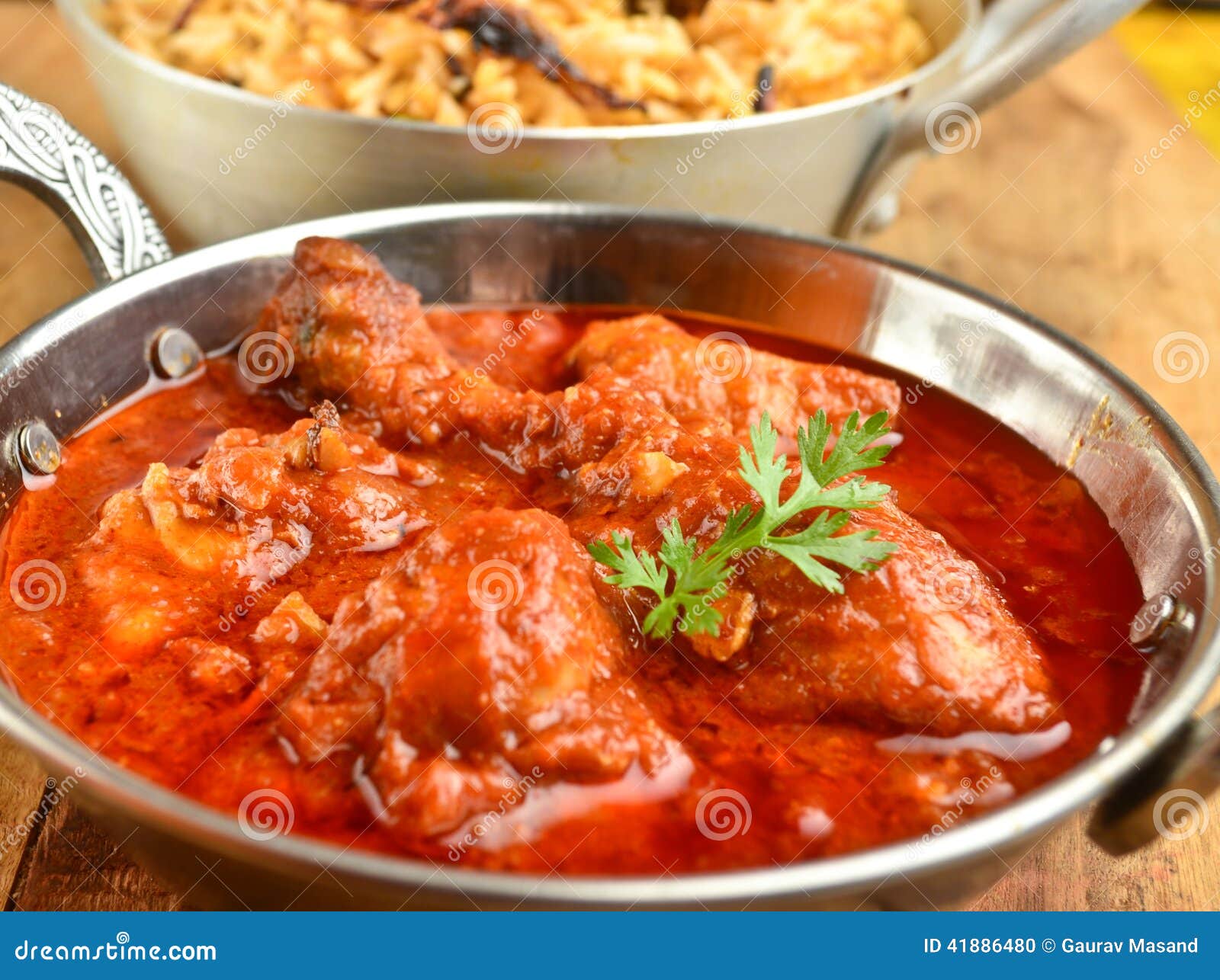 Chicken Curry stock photo. Image of indian, bowl, flat - 41886480