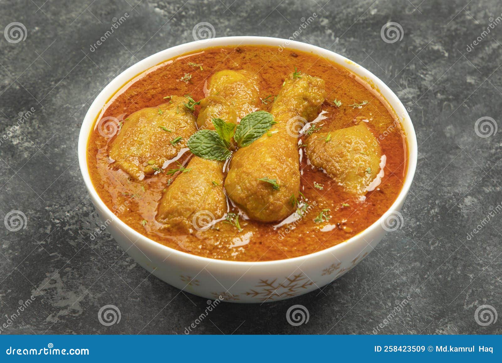 Chicken Curry Isolated On Texture Background Royalty-Free Stock ...