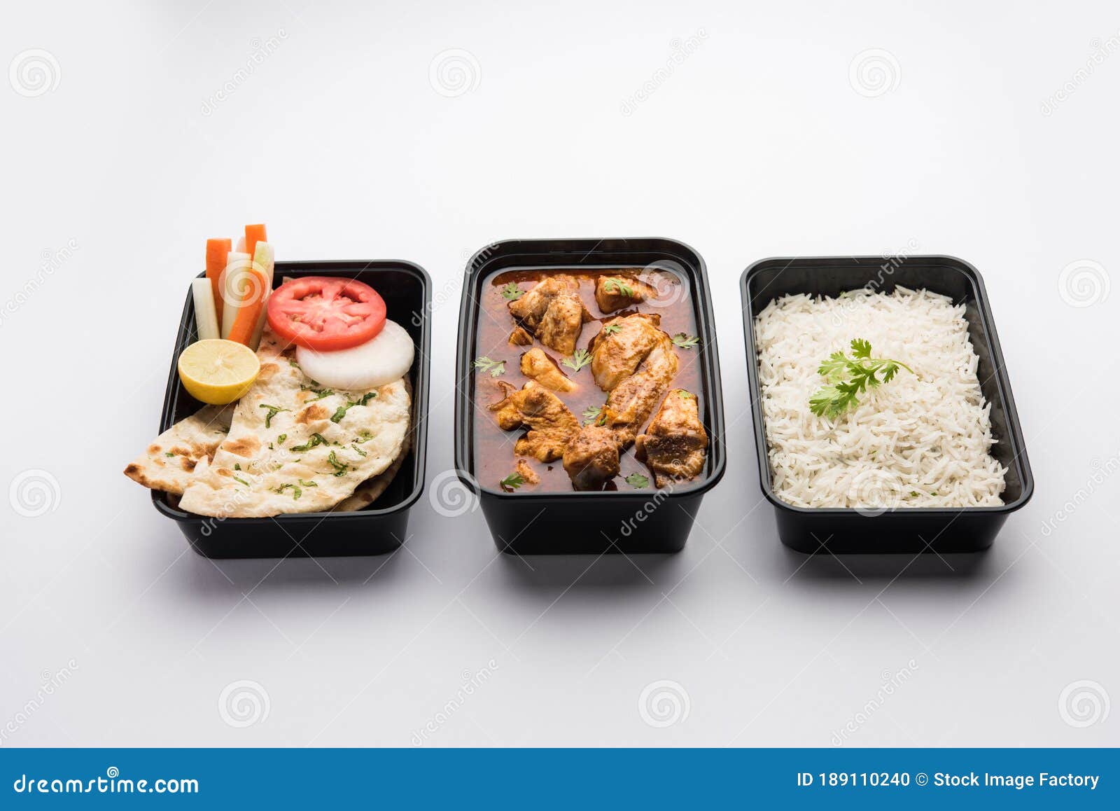 Chicken Curry Masala Packed in Plastic Container for Home Delivery ...