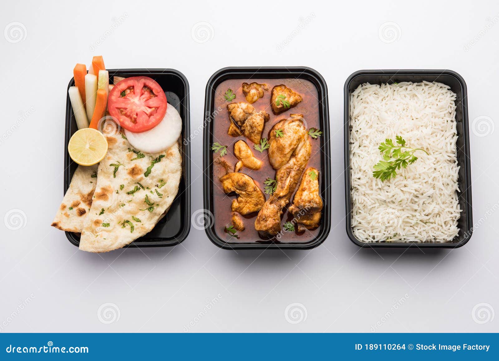 Chicken Curry Masala Packed in Plastic Container for Home Delivery ...