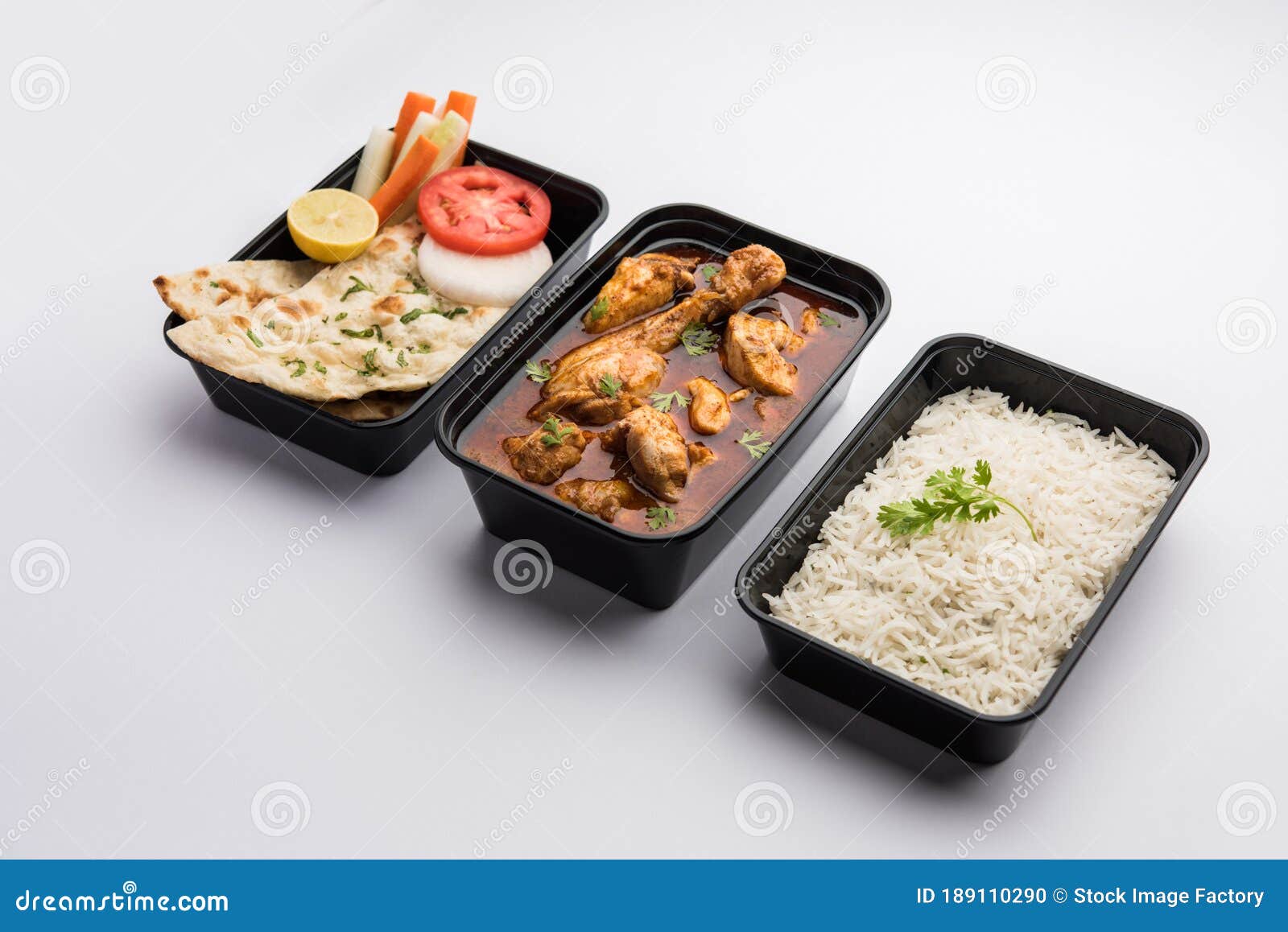 Chicken Curry Masala Packed in Plastic Container for Home Delivery ...