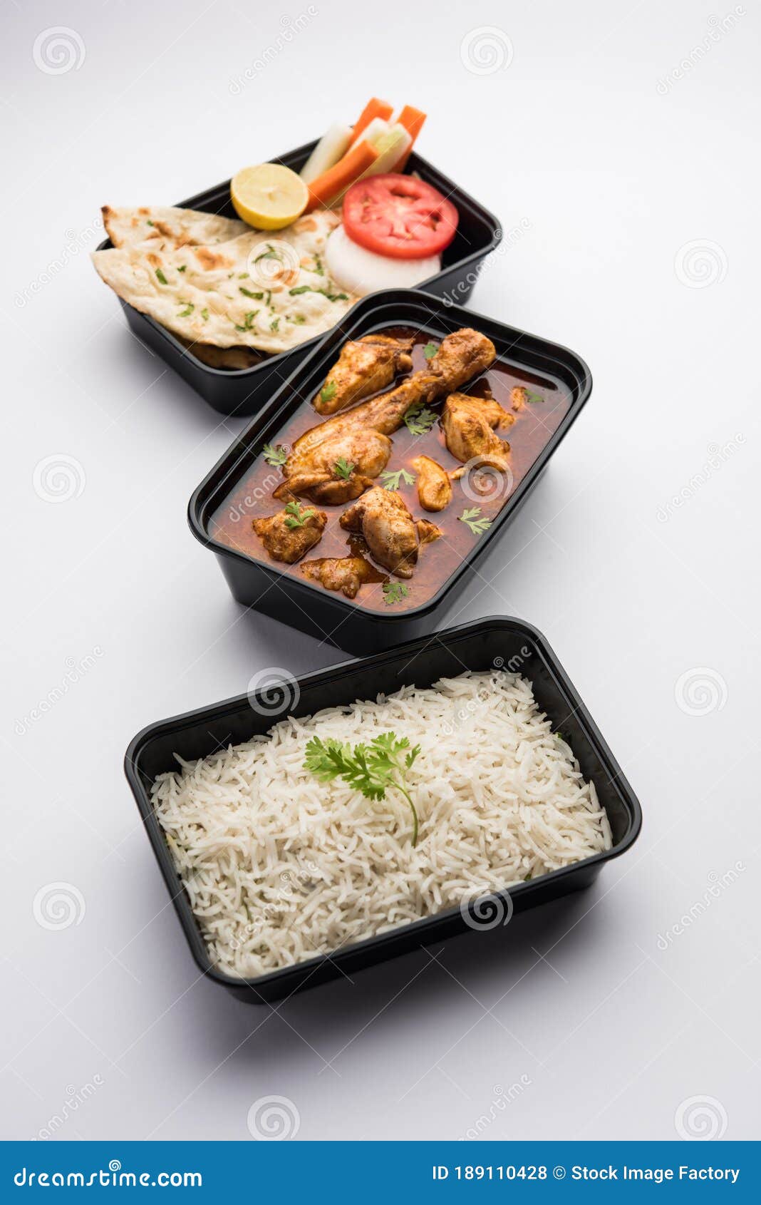 Chicken Curry Masala Packed in Plastic Container for Home Delivery ...