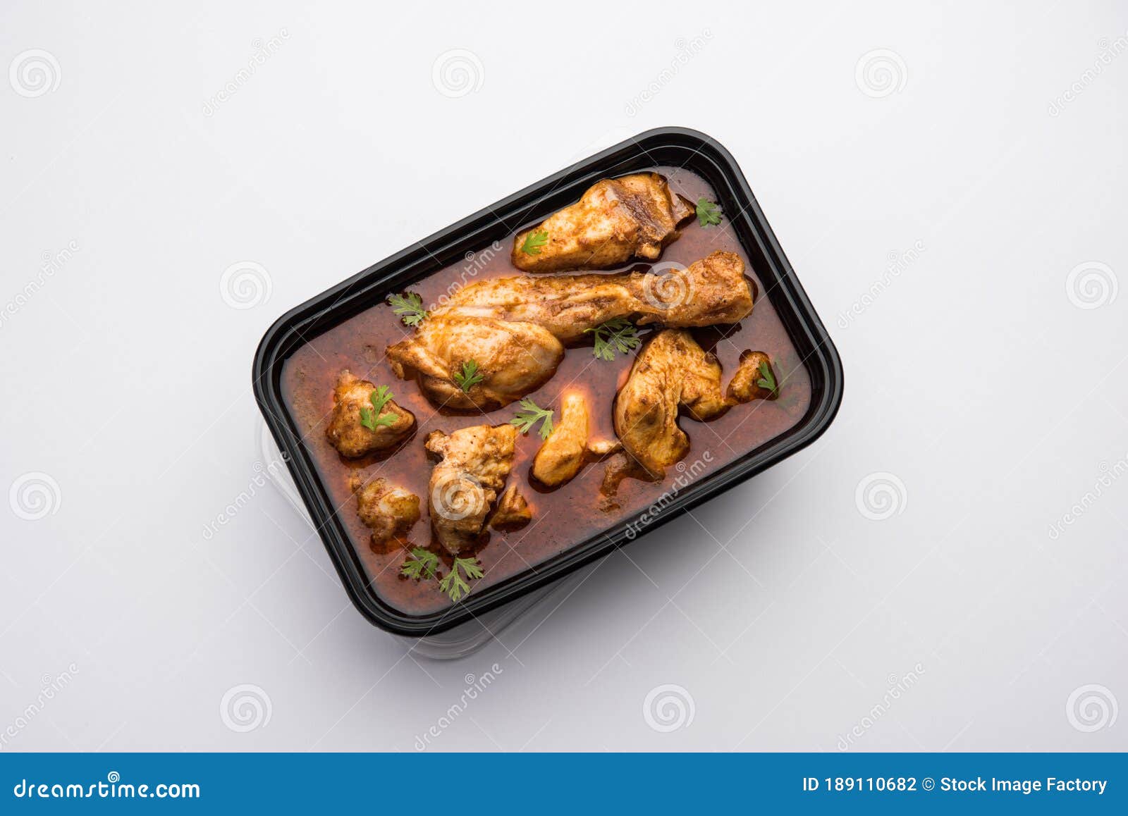 Chicken Curry Masala Packed in Plastic Container for Home Delivery ...