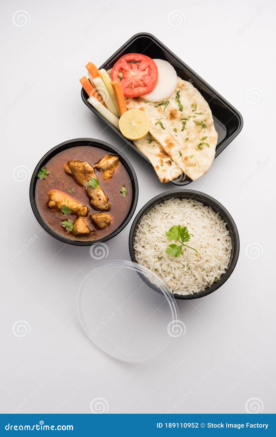 Chicken Curry Masala Packed in Plastic Container for Home Delivery ...