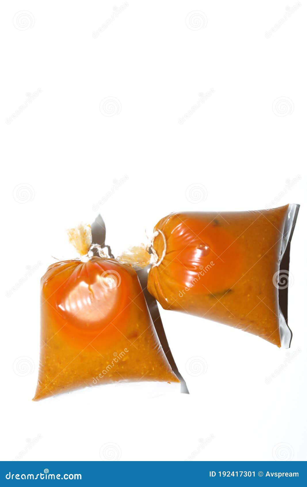 Chicken Curry is Packed in Plastic Bags Stock Image - Image of cooking ...