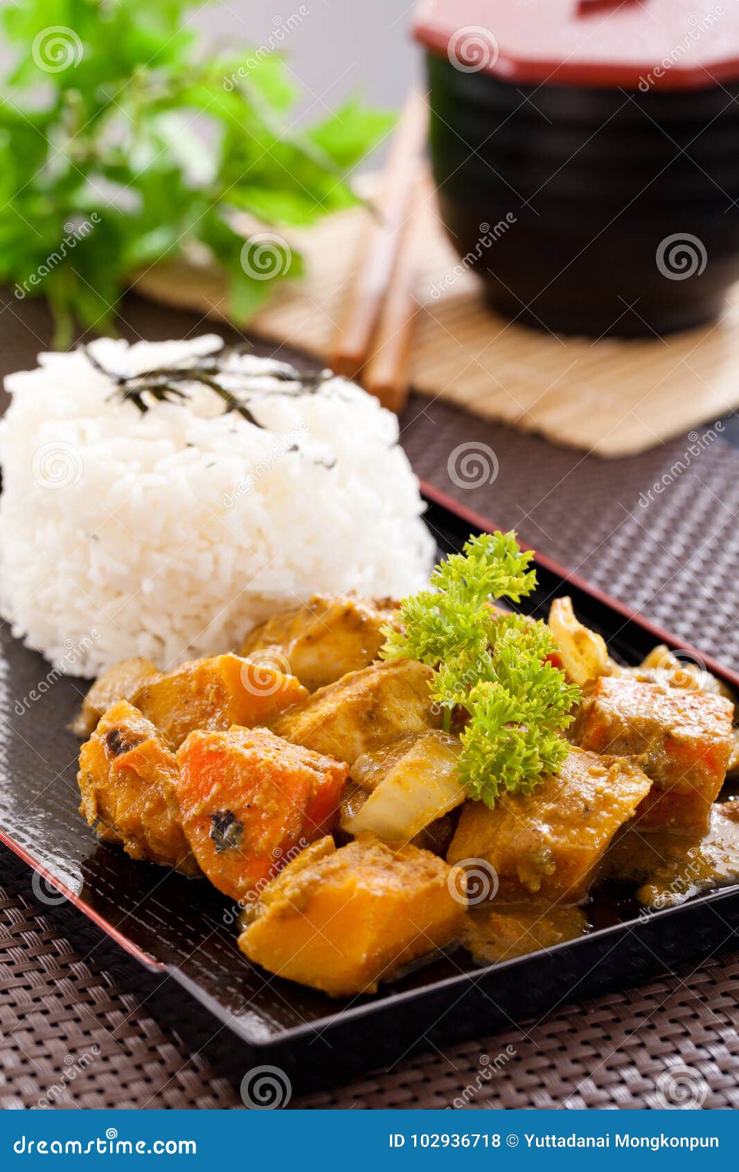 Kare Rice stock photo. Image of rice, curry, vegetable - 102936718