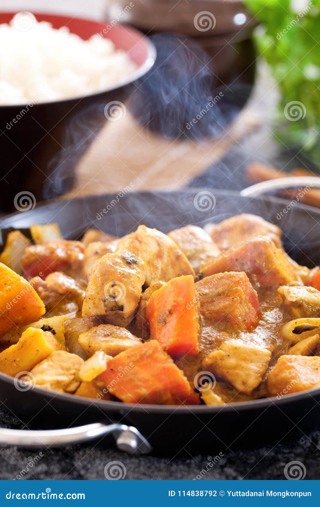 Kare Rice stock photo. Image of asian, meat, chicken - 114838792