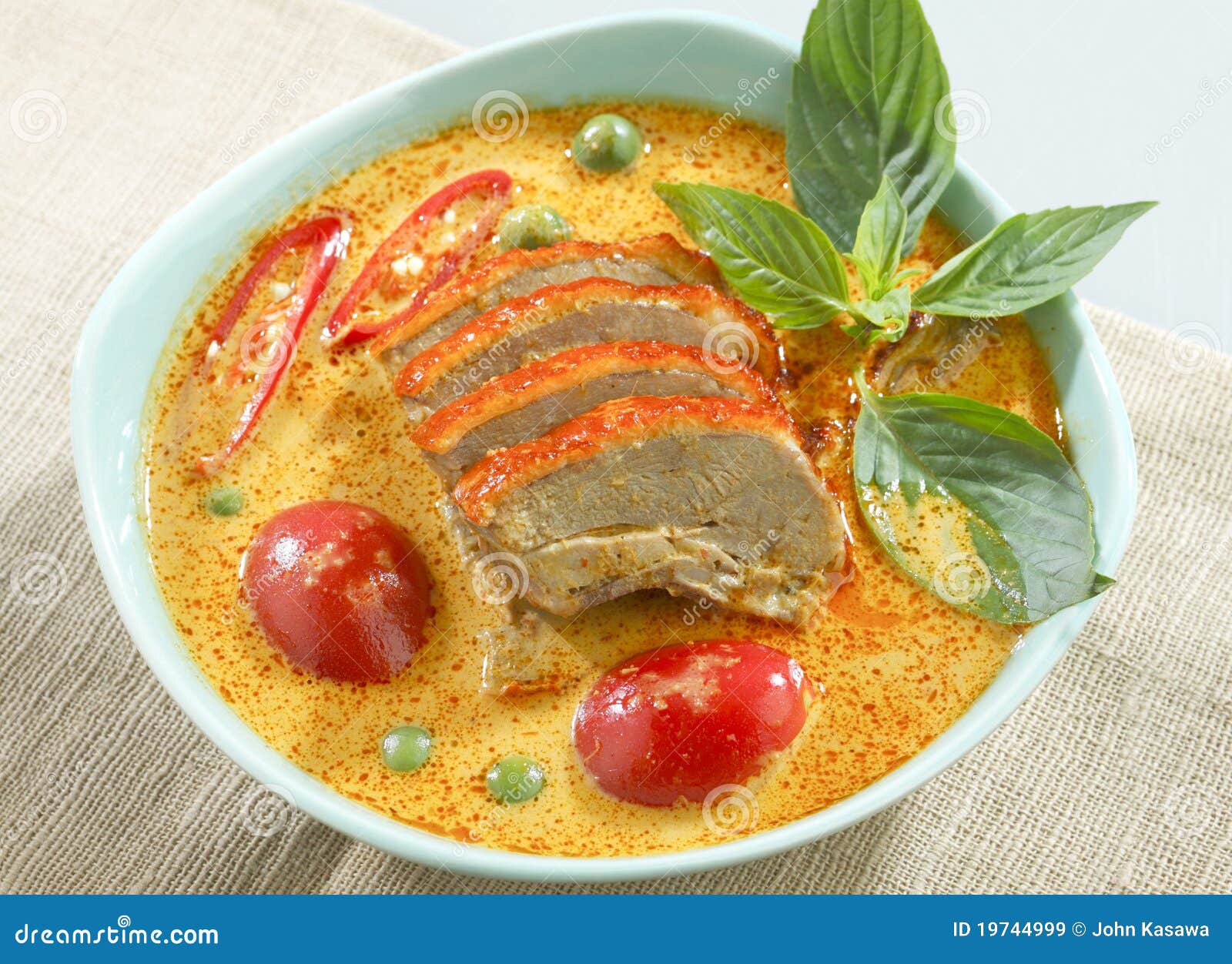 Duck green curry isolated stock image. Image of duck - 19744999