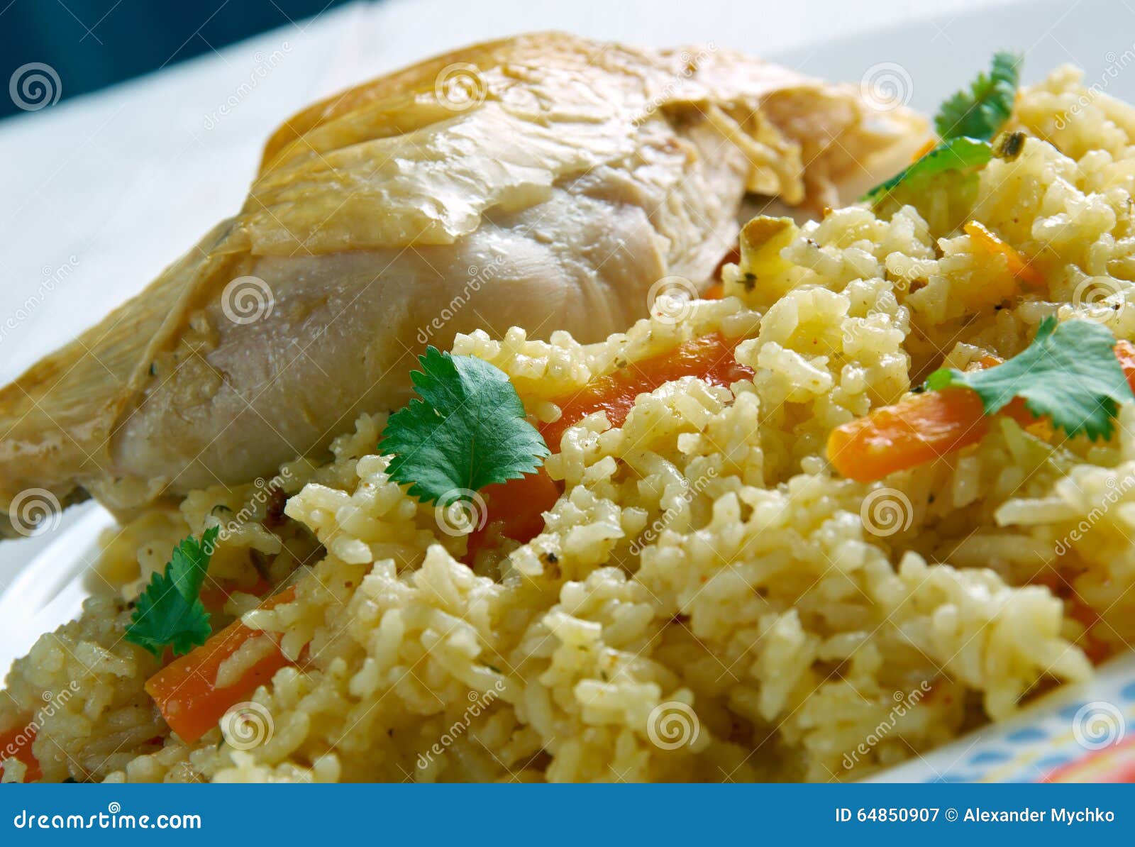 Kapsa Chicken Rice Recipe Stock Image | CartoonDealer.com #68262187