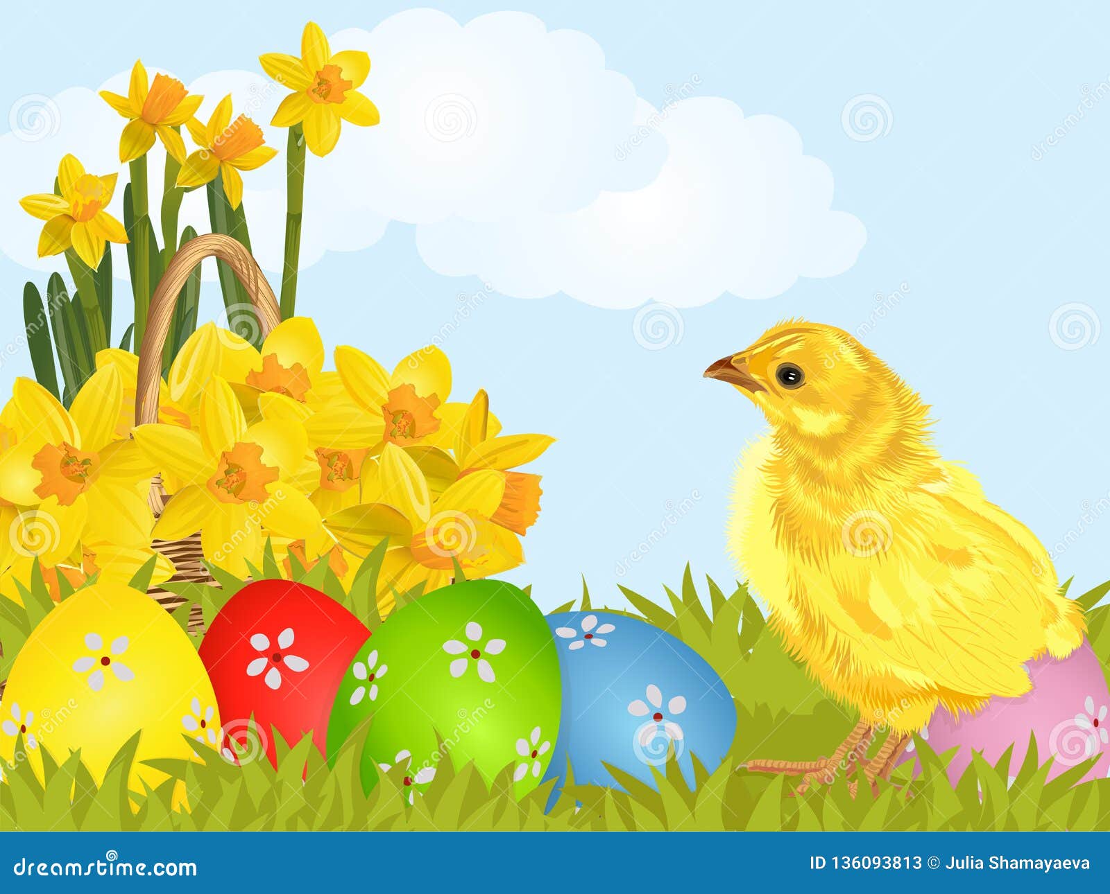 Chicken. Easter Cute Chicken Stock Vector - Illustration of bird ...