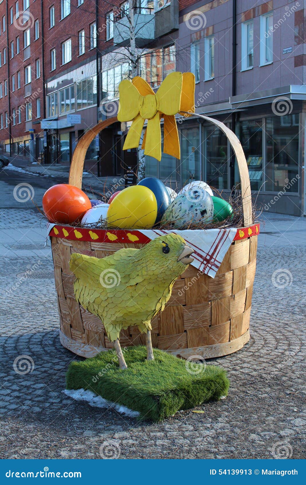 Chicken and Easter eggs stock image. Image of rice, lulea - 54139913