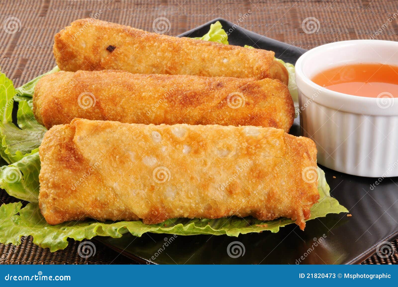 Chicken egg rolls stock image. Image of food, fried, lunch - 21820473