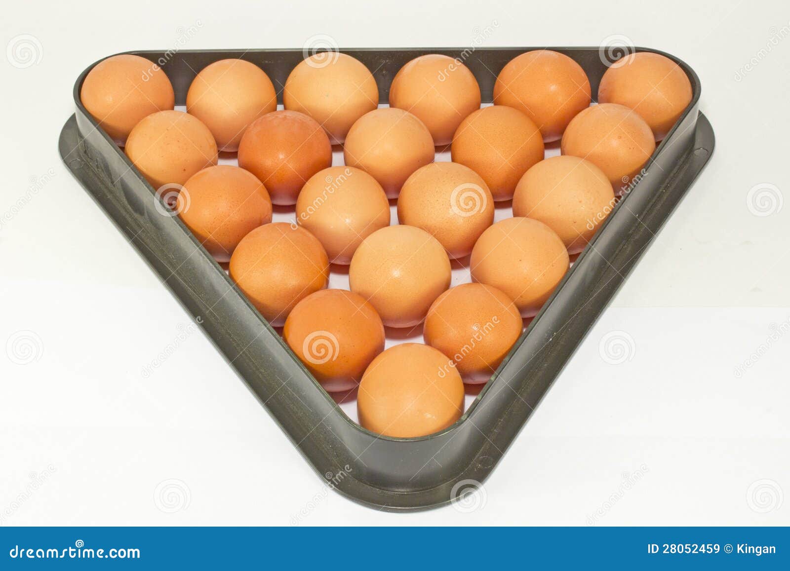 Chicken Eggs in the Billiard Triangle Stock Image - Image of rural ...
