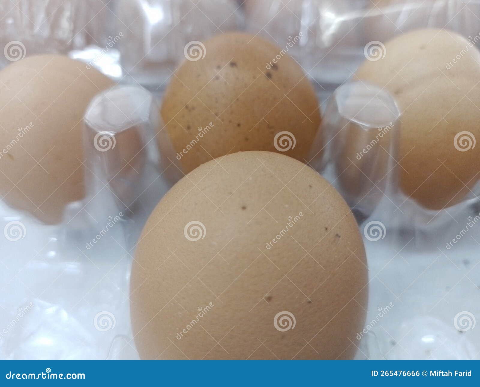 Chicken Eggs Packaged Using Plastic in a Shop Stock Photo - Image of ...