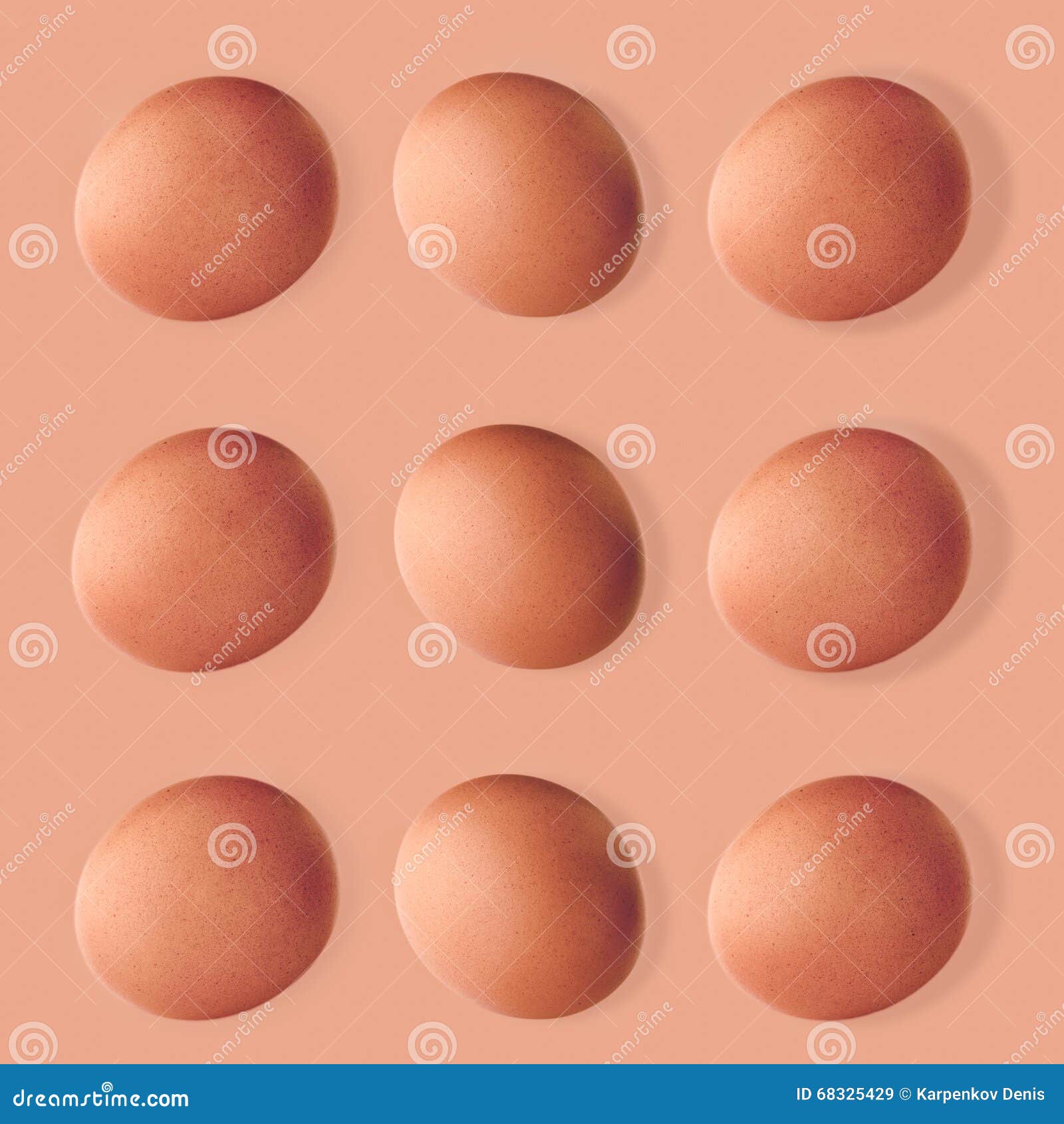 Chicken Eggs Pattern Square Stock Image - Image of decoration, festive ...