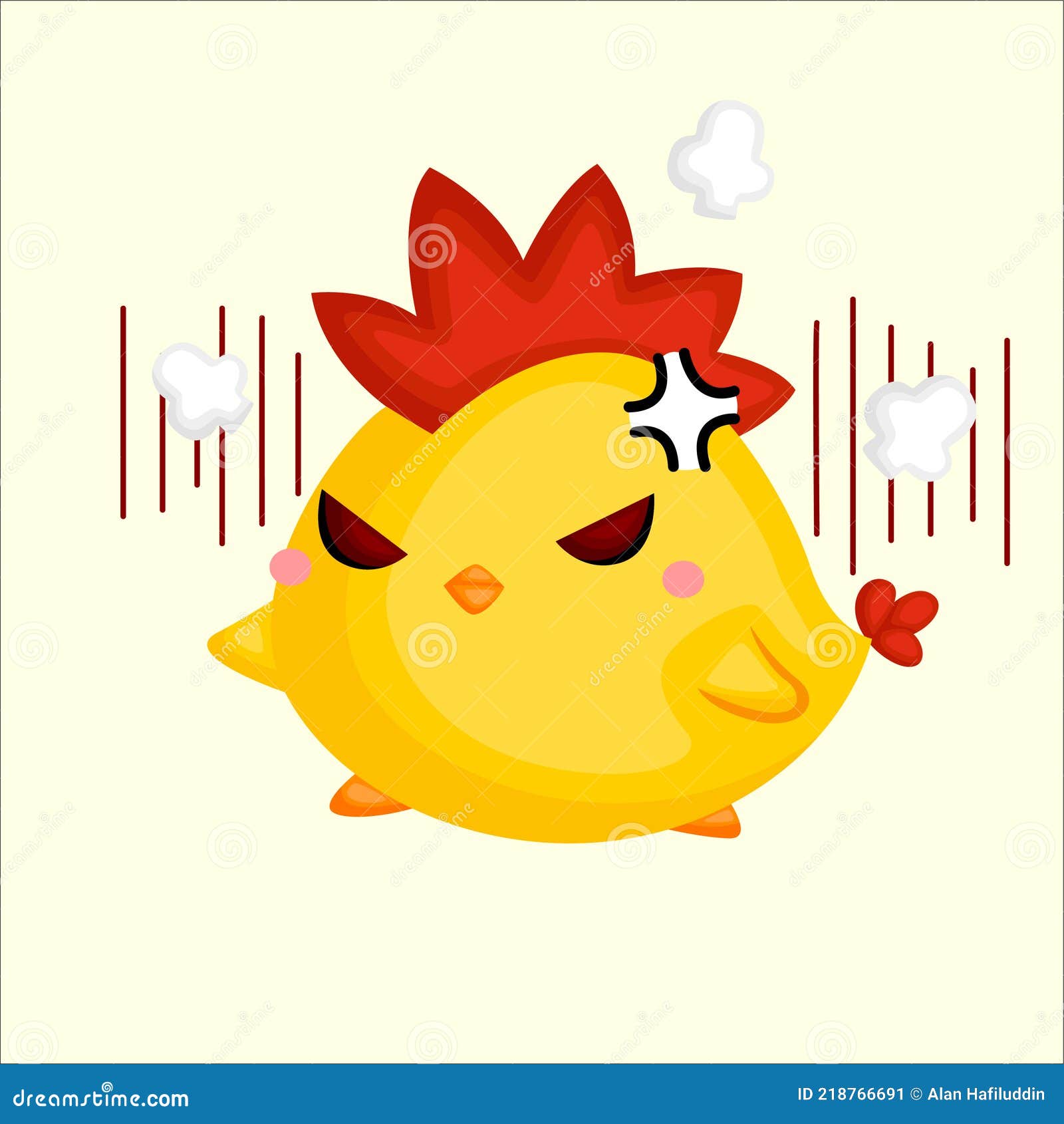 Chicken Emotions Ilustration Vector Stock Vector - Illustration of ...
