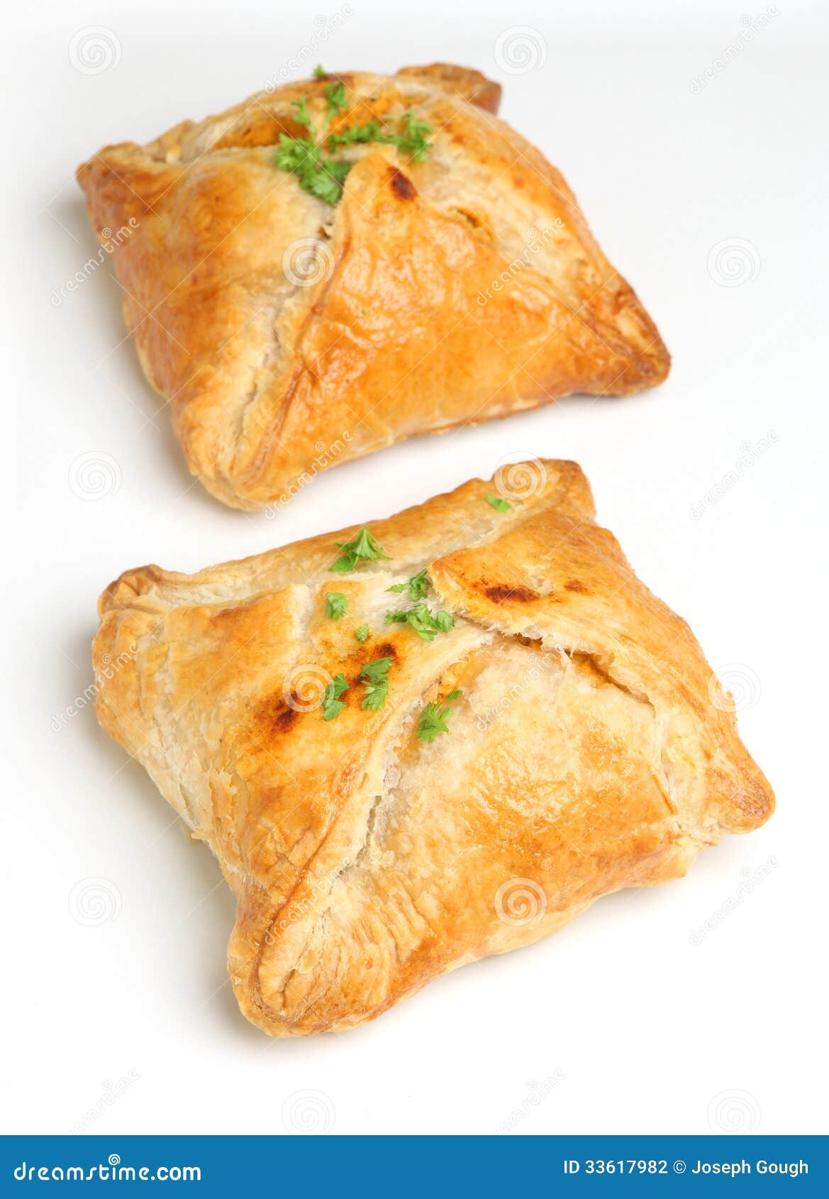 Chicken Encroute Pastry Parcels Stock Photo - Image of gourmet ...