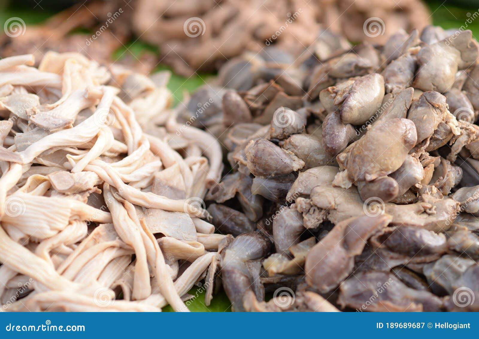 Chicken Entrails on the Stall Stock Image - Image of meat, ingredient ...
