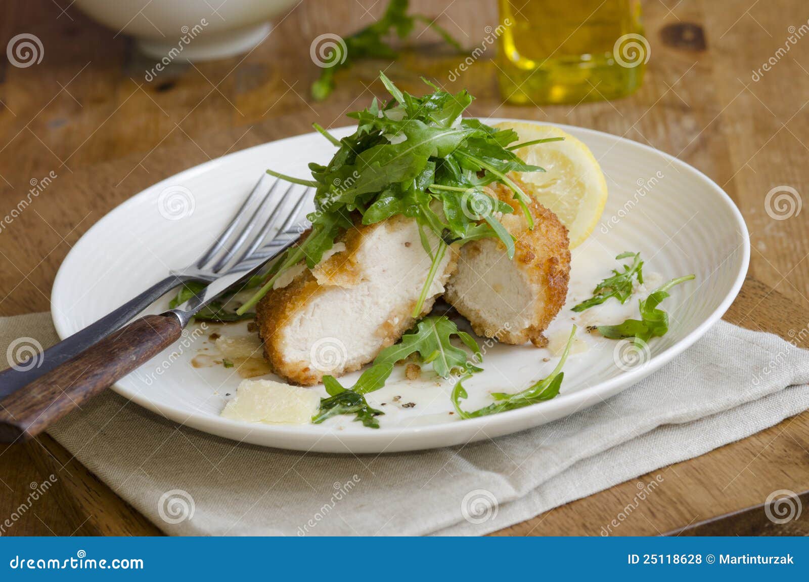 Chicken escalopes stock photo. Image of leaf, dinner - 25118628